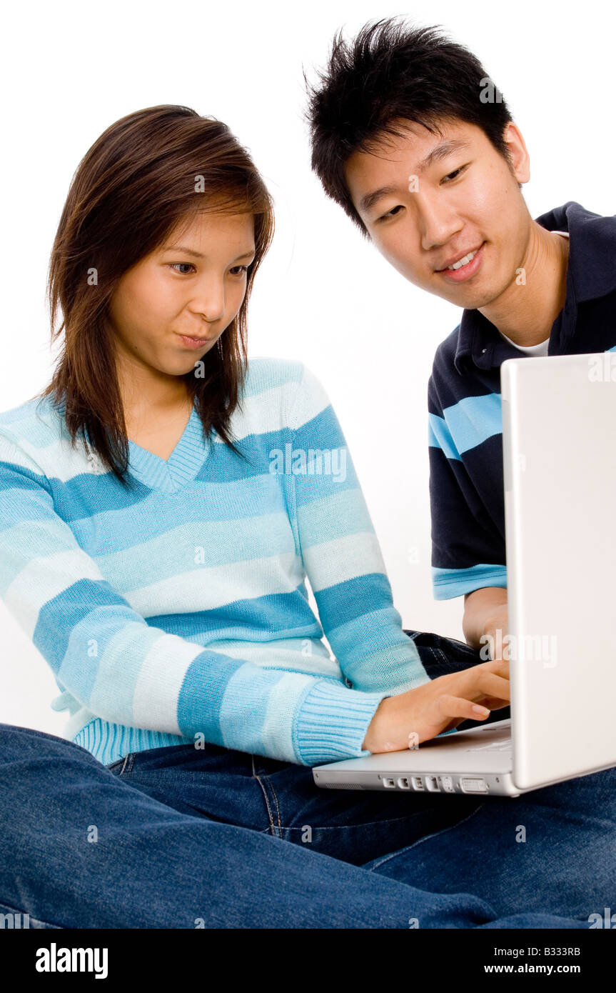 A young woman gets frustrated using a computer Stock Photo - Alamy