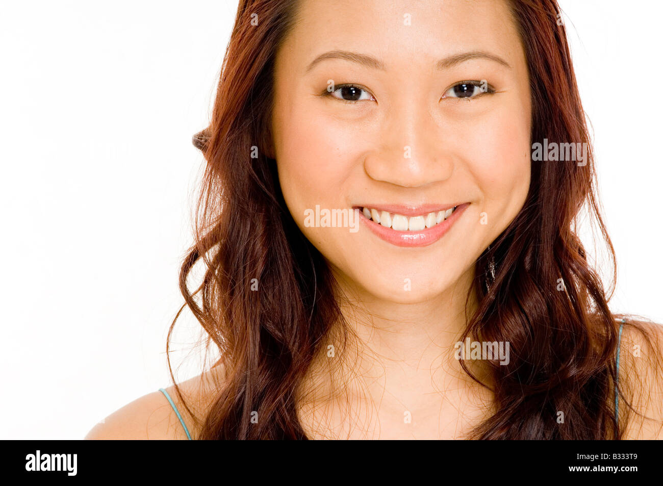 A smiling portrait of an asian woman Stock Photo - Alamy