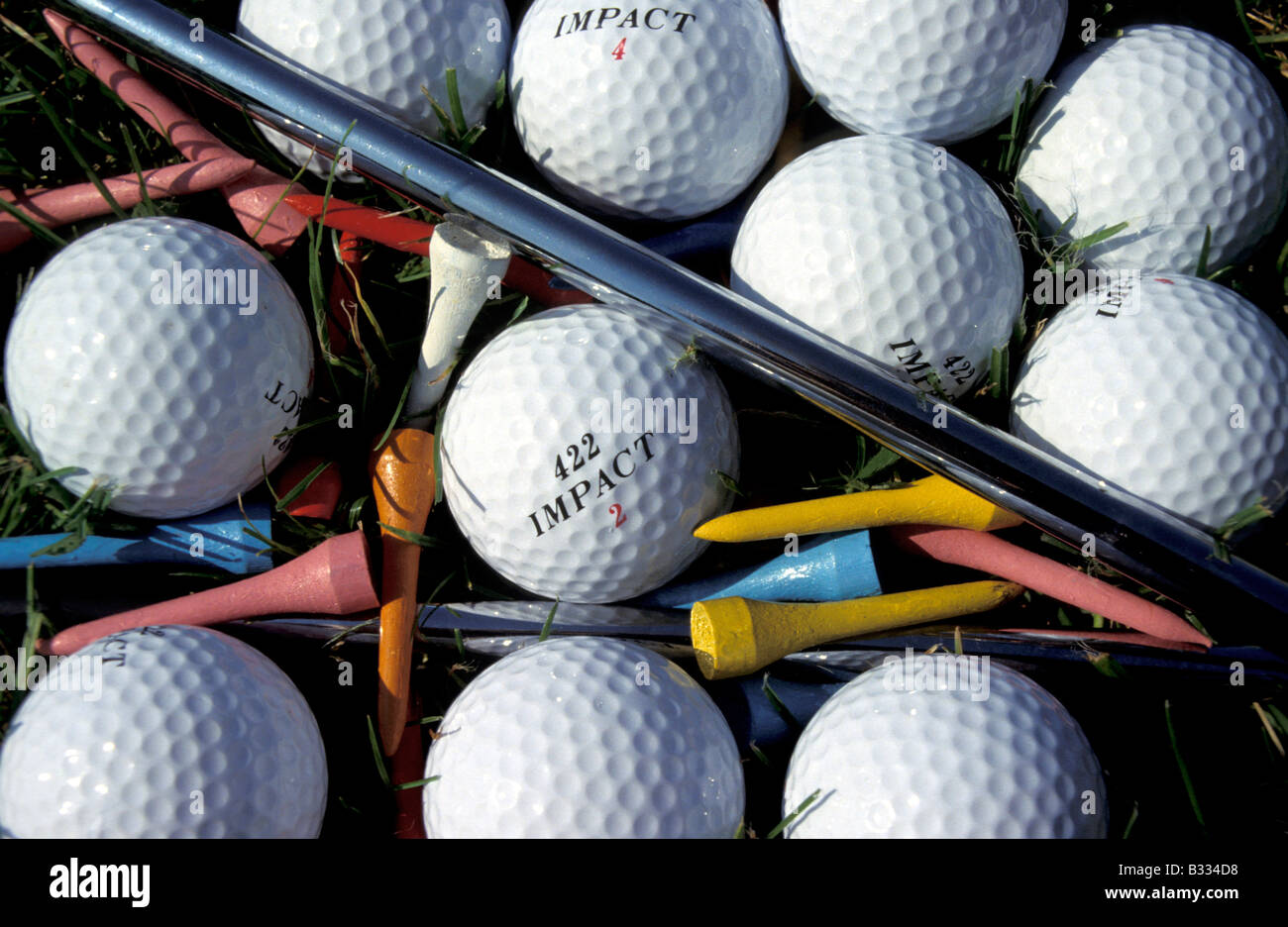 golfballs on a stack Stock Photo - Alamy