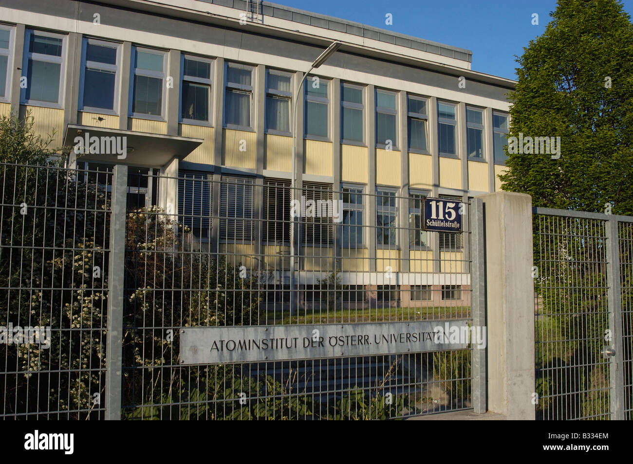 atomdepartement of the Austrian universities Stock Photo - Alamy