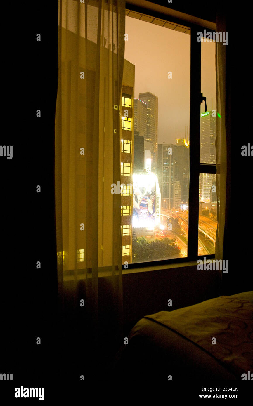 View from hotel window night hi-res stock photography and images - Alamy
