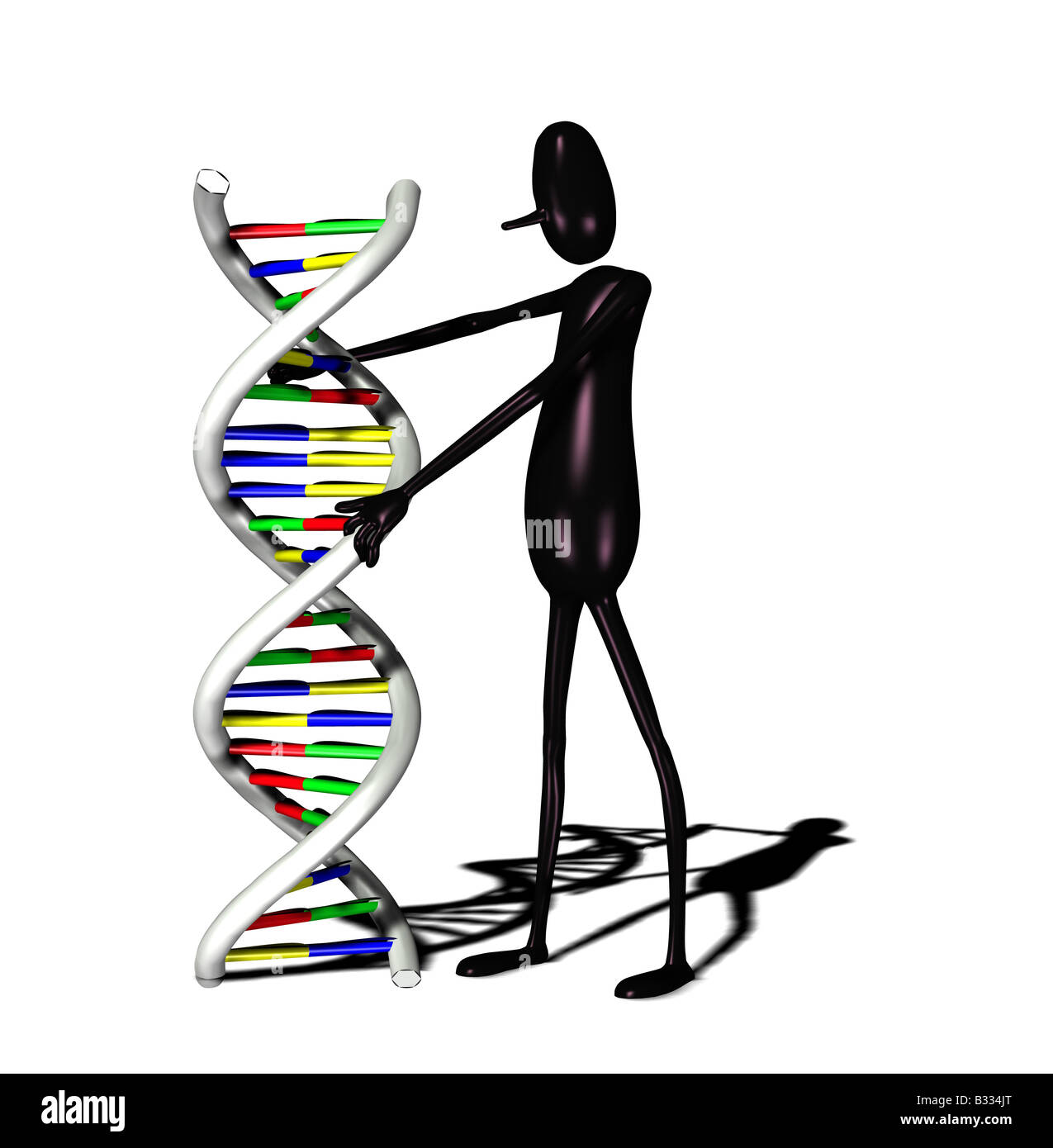 man with DNA Stock Photo - Alamy