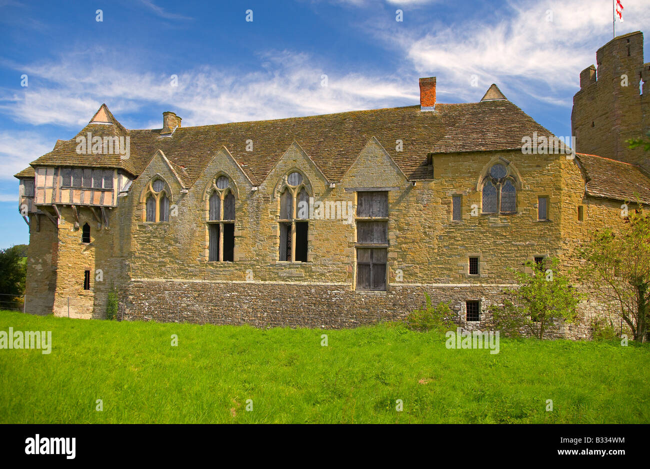Stokesay Castle, Shropshire, England, UK Stock Photo - Alamy