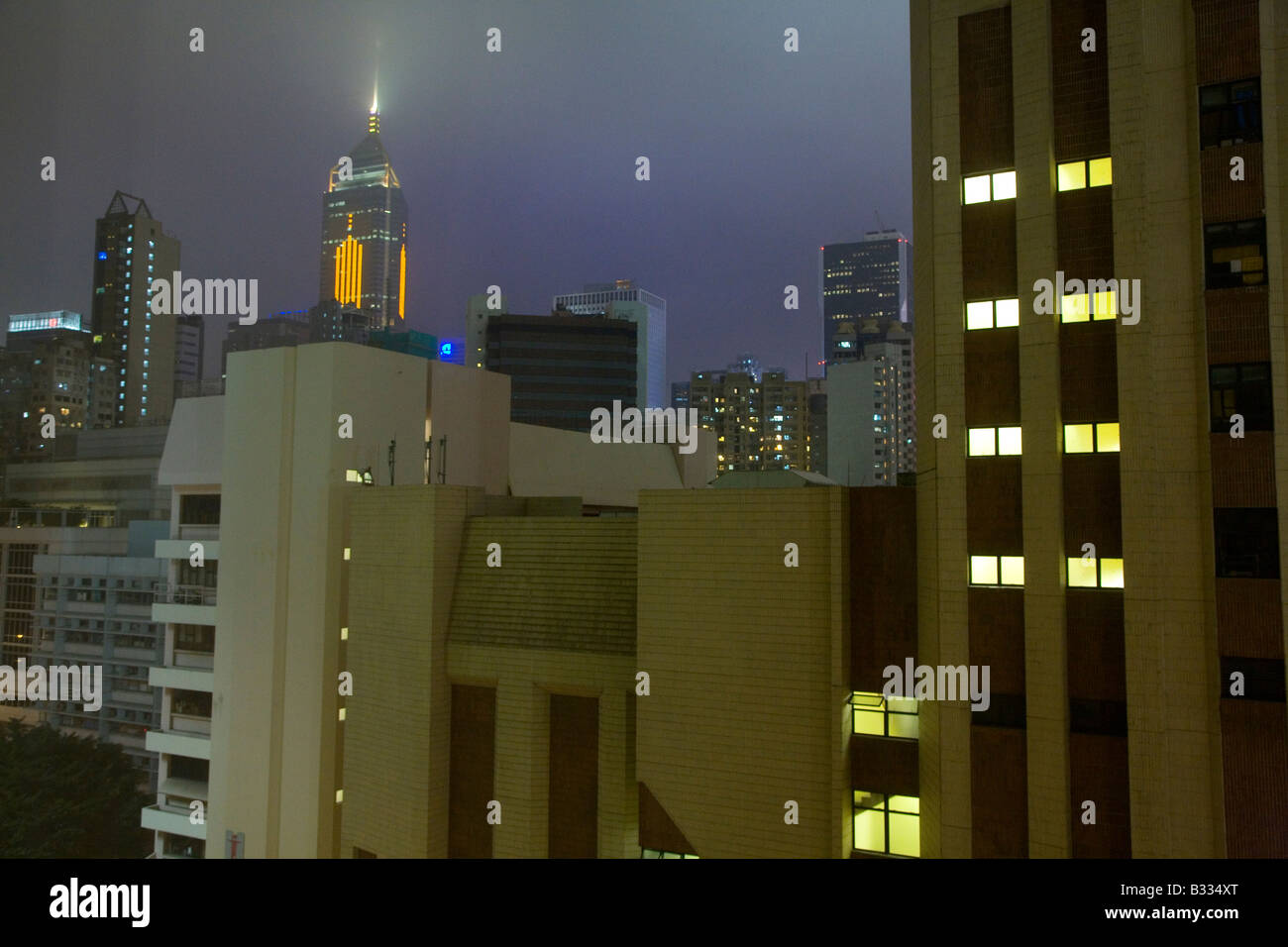 View from hotel window night hi-res stock photography and images - Alamy