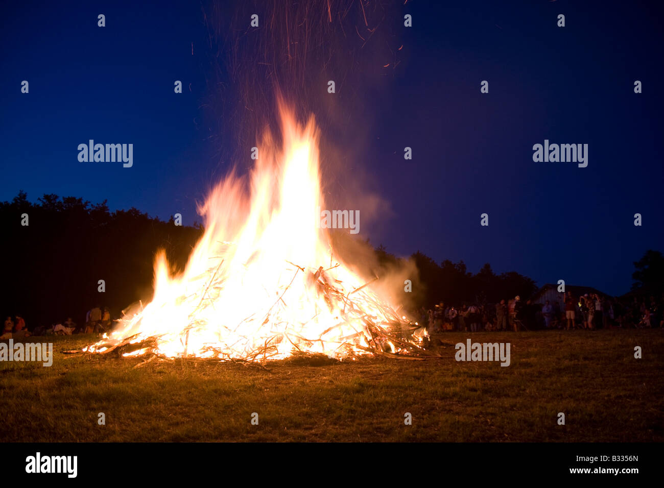 fire at midsummer festival Stock Photo - Alamy