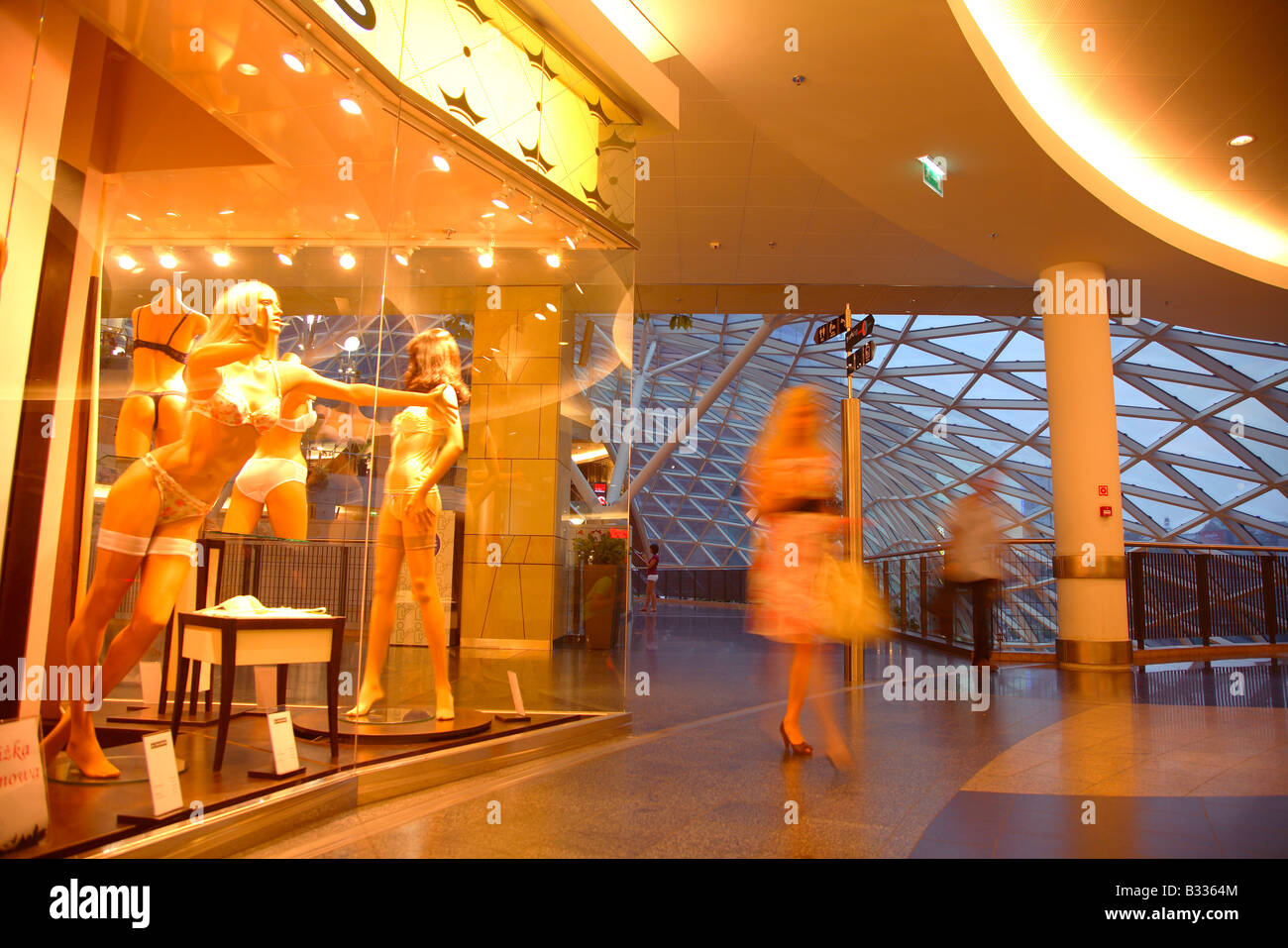 Warsaw, Warszawa, Poland, shopping mall, Golden terraces Zlote tarasy ...