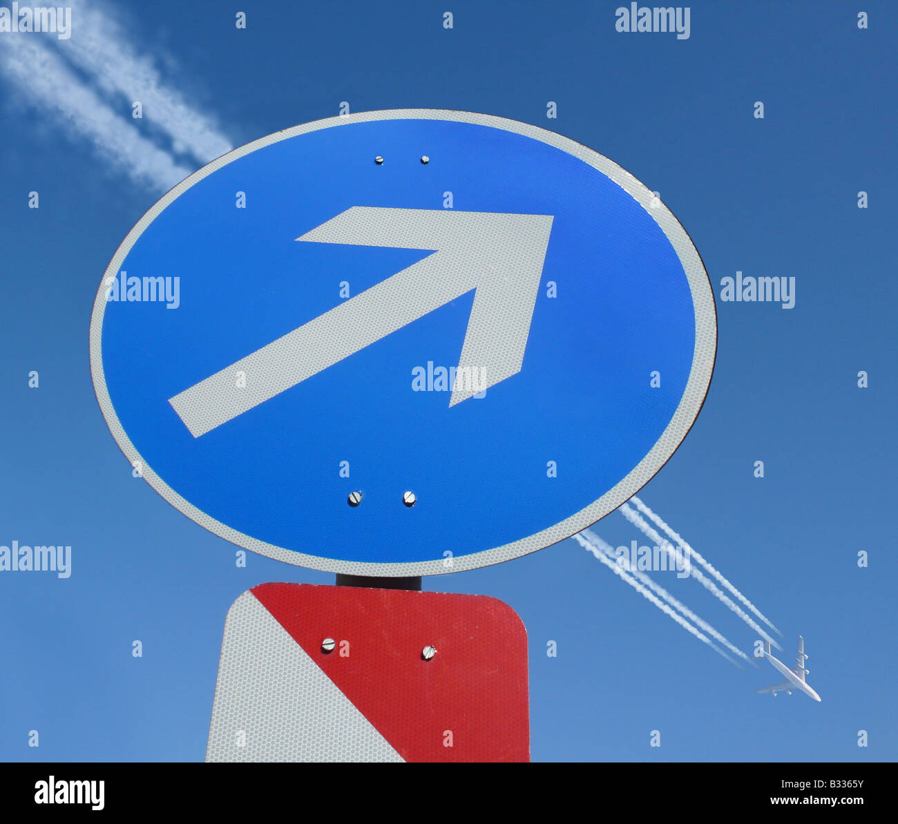 Plane disregarding the traffic sign hi-res stock photography and images ...