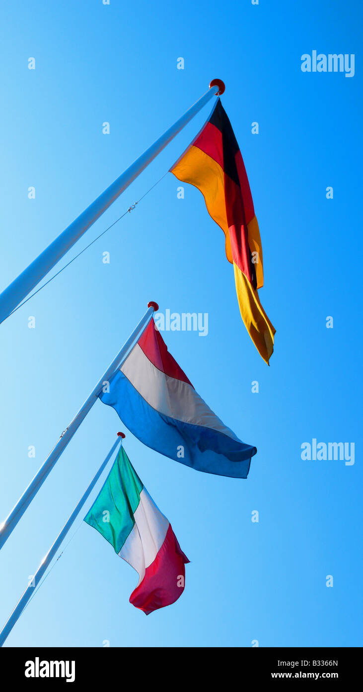 german, french and italian flag Stock Photo - Alamy