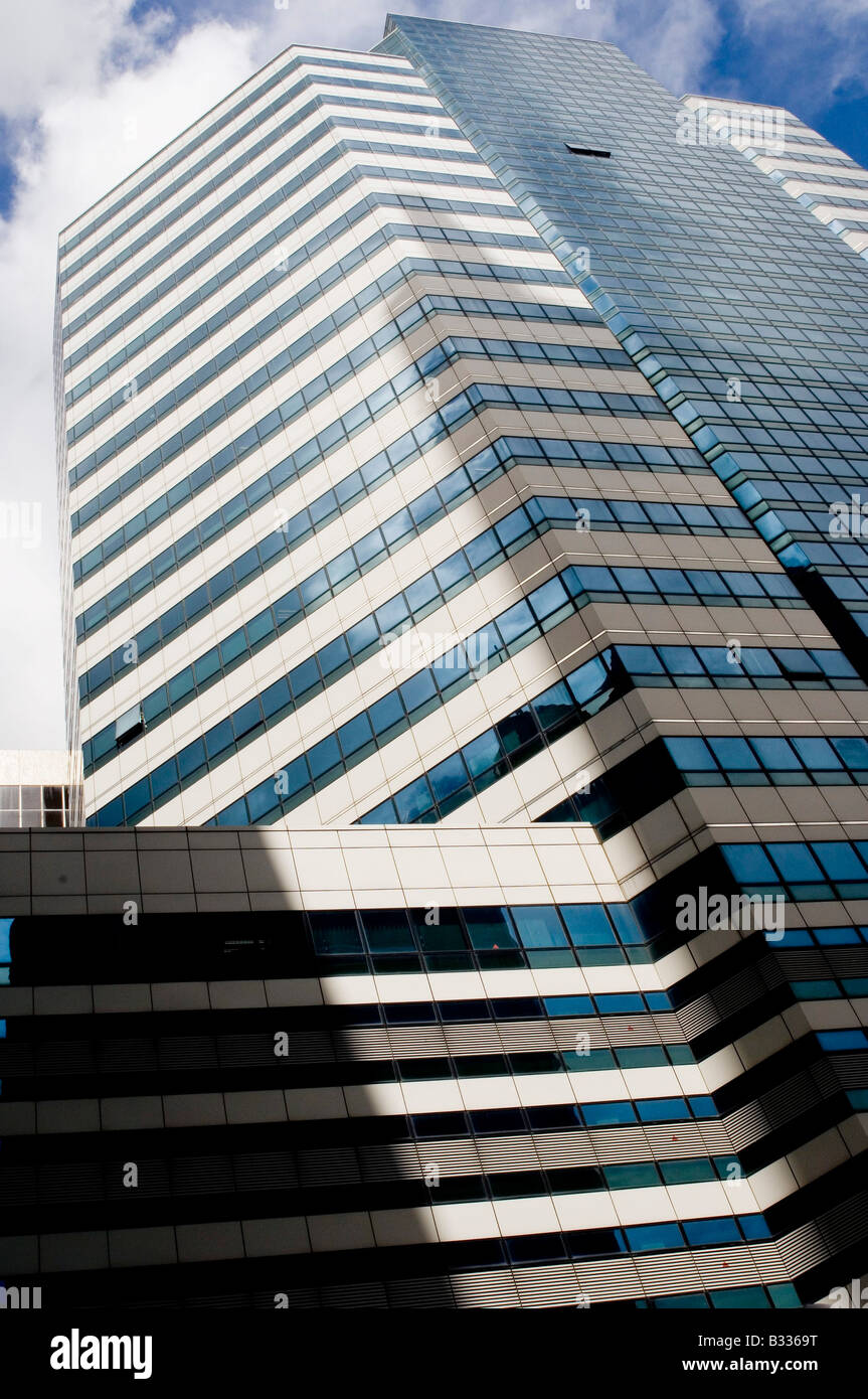 A single window is open on a huge skyscraper in Singapore Stock Photo ...