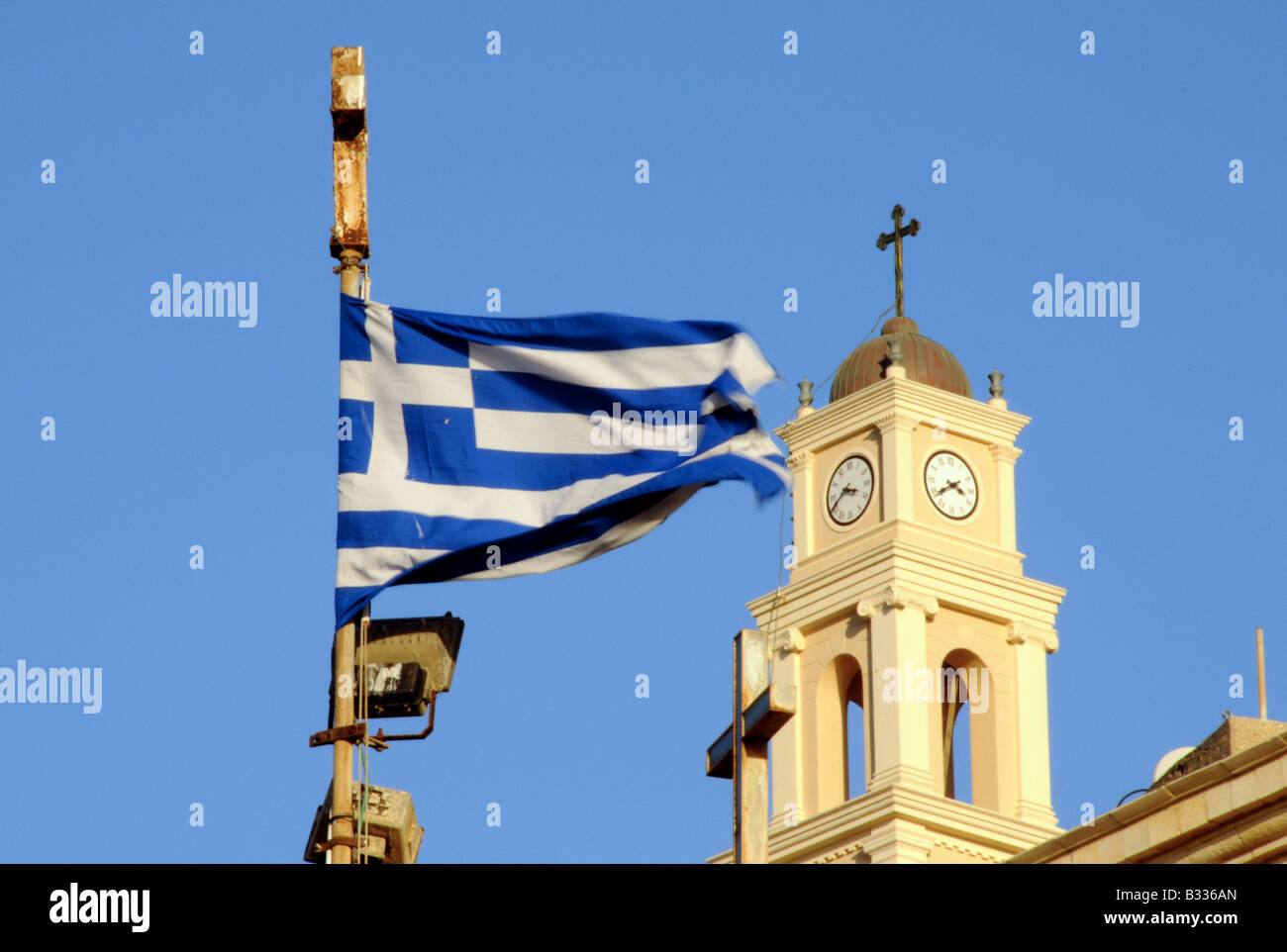 Greek Greek Orthodox Church Flags High Resolution Stock Photography and ...