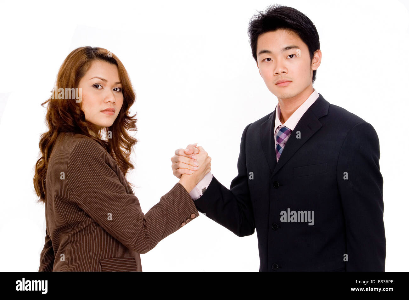 Two business partners look formidable Stock Photo - Alamy
