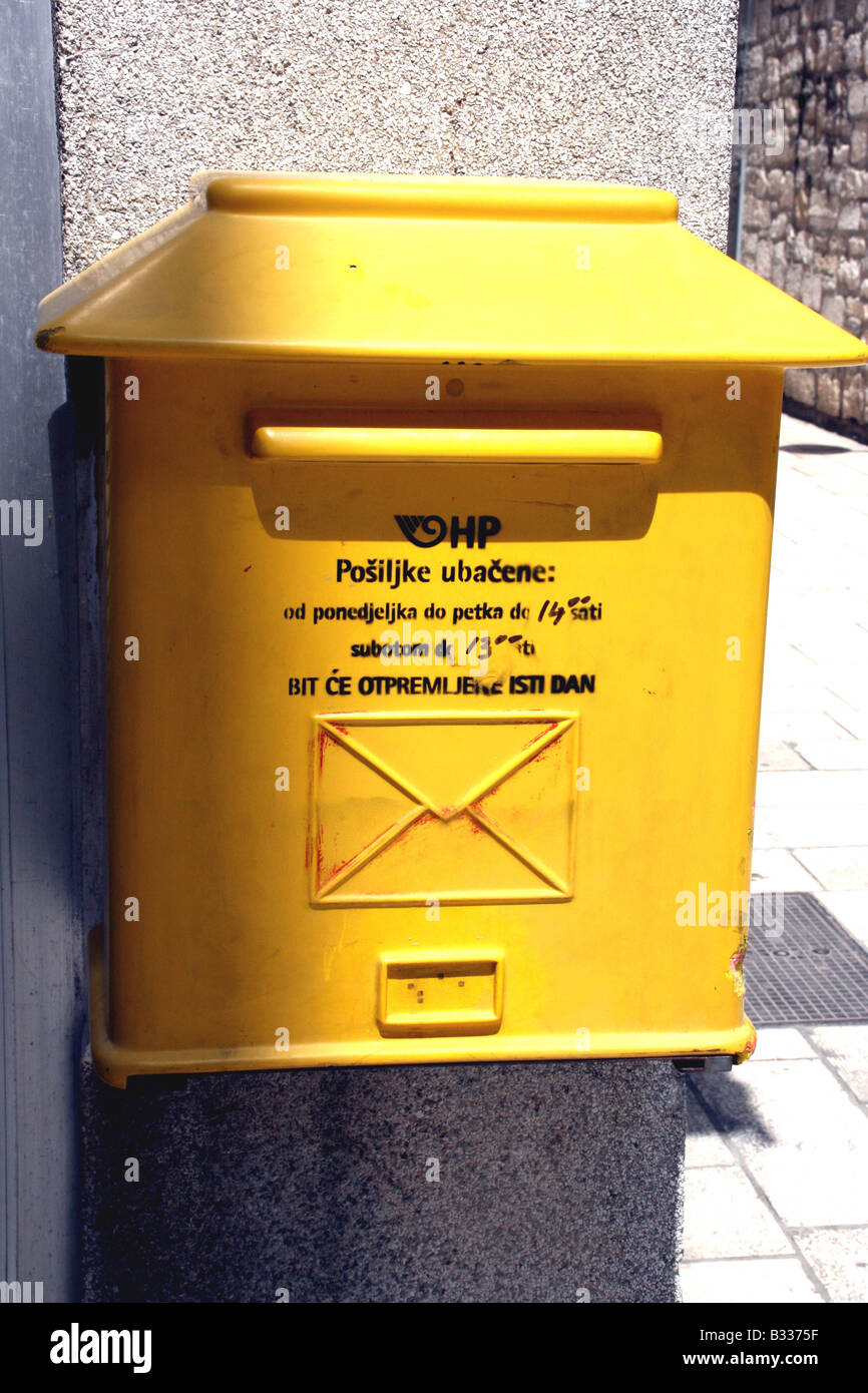 Croatian post office box Stock Photo - Alamy