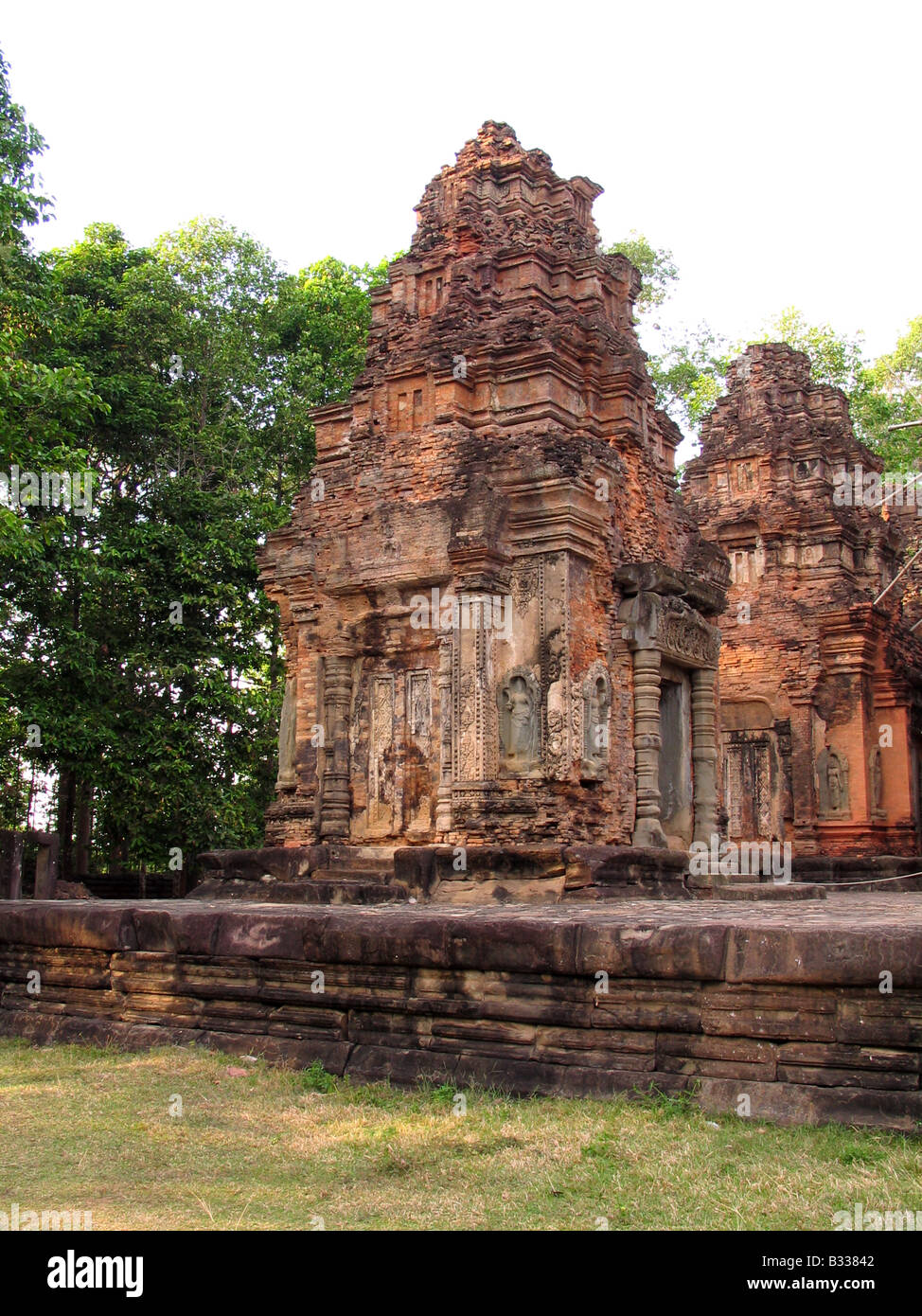 Asia, Cambodia, Khmer-temples, Roluos group, temple towers Stock Photo ...