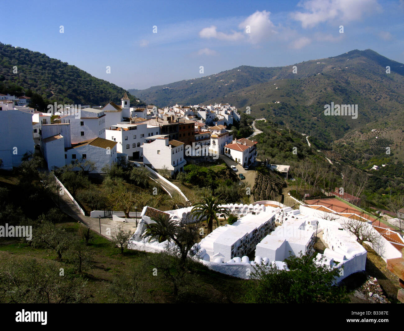 View at Sayalonga, Costa del Sol, Andalucia, Spain Stock Photo - Alamy