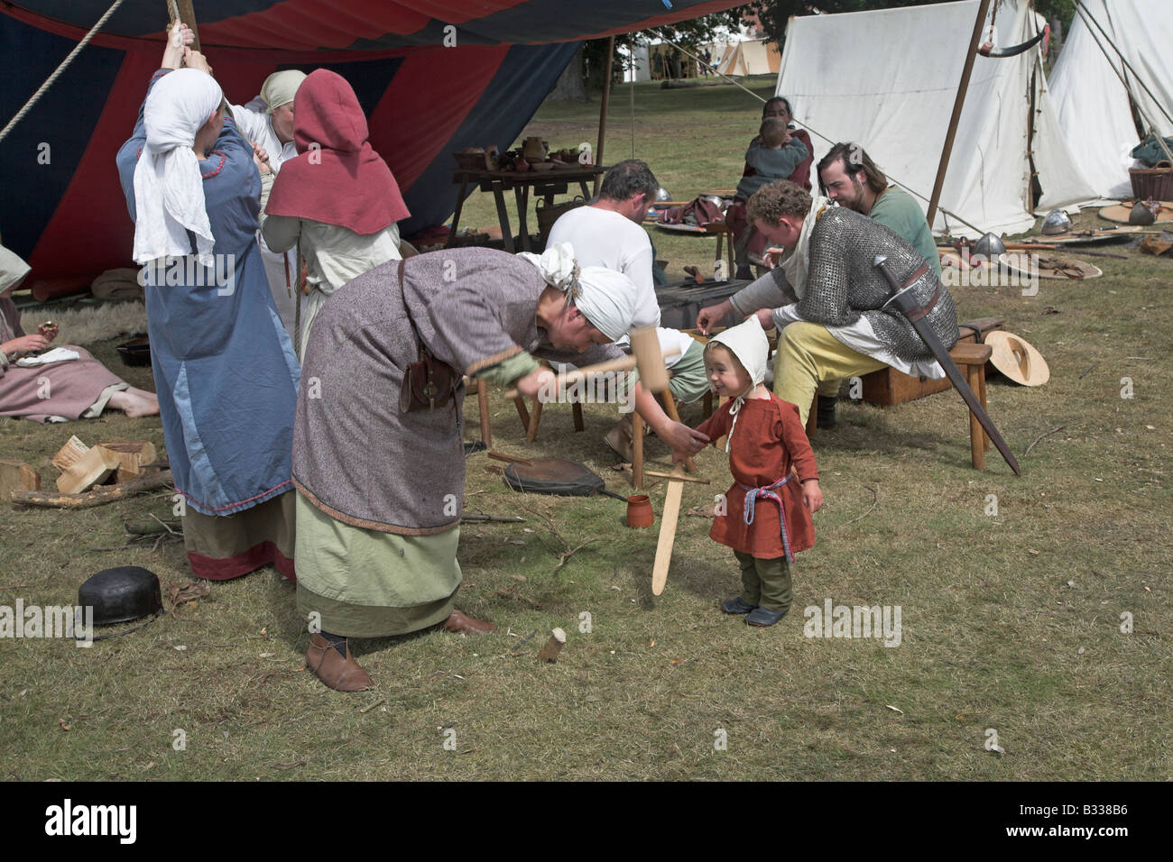 Living History re-enactment of Roman, Saxon, Viking and Norman times in ...