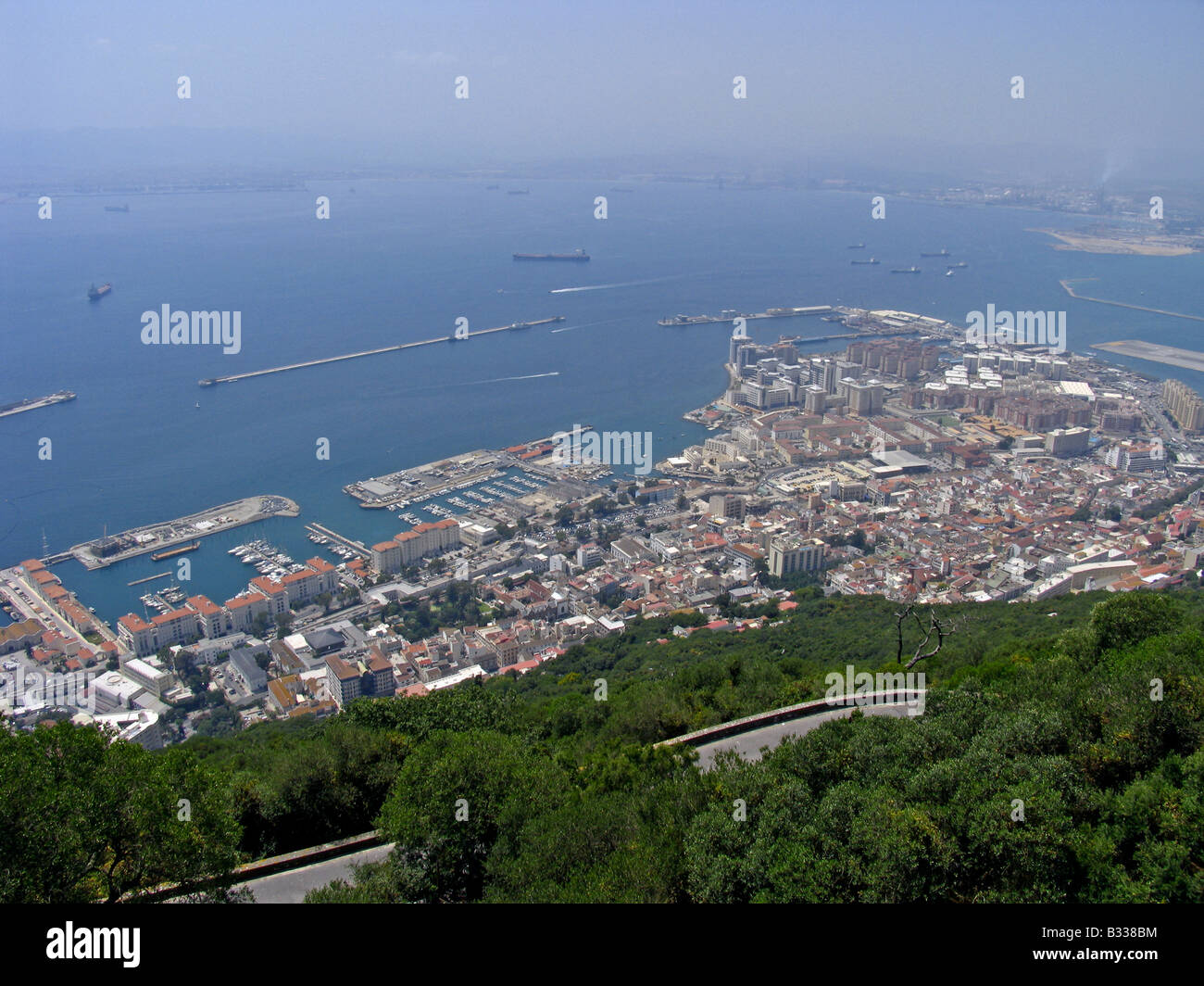 overview of Gibraltar Stock Photo - Alamy