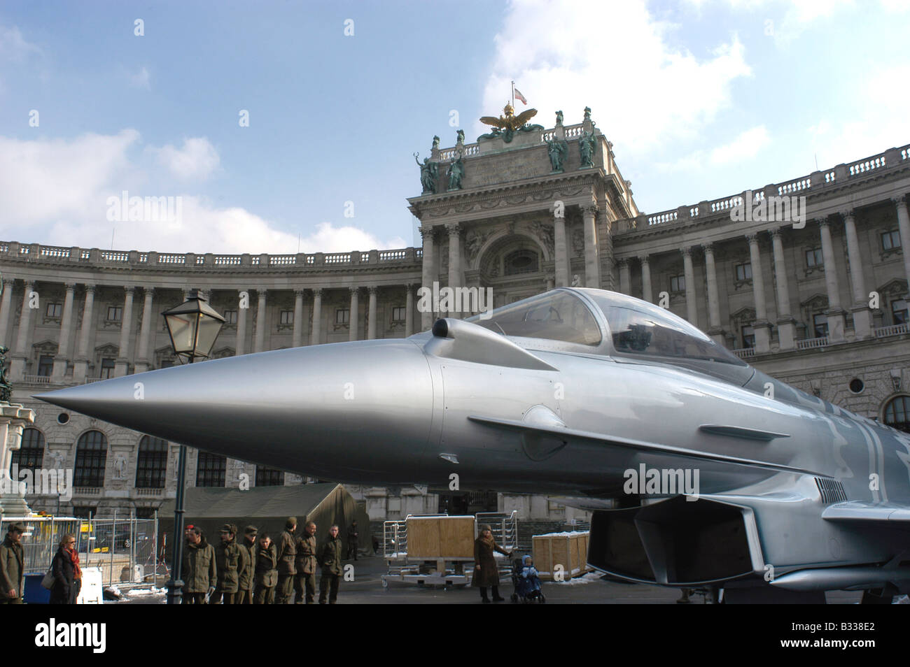 Eurofighter at the Heldenplatz (model Stock Photo - Alamy