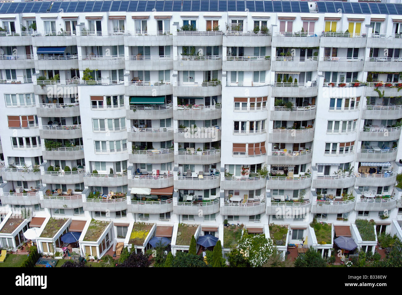 Balcony front of a house Stock Photo - Alamy