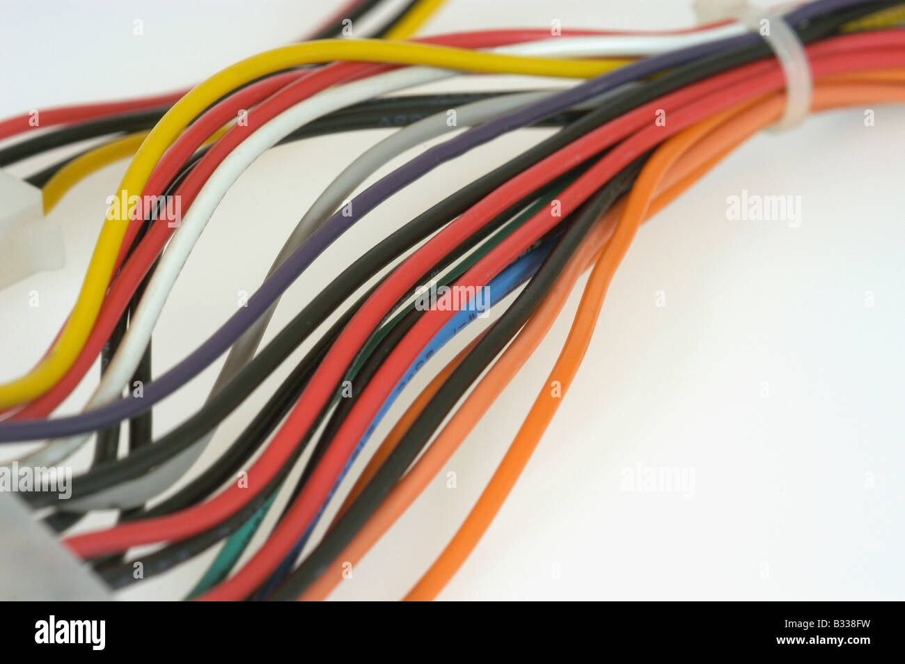Multicolored computer cables Stock Photo - Alamy