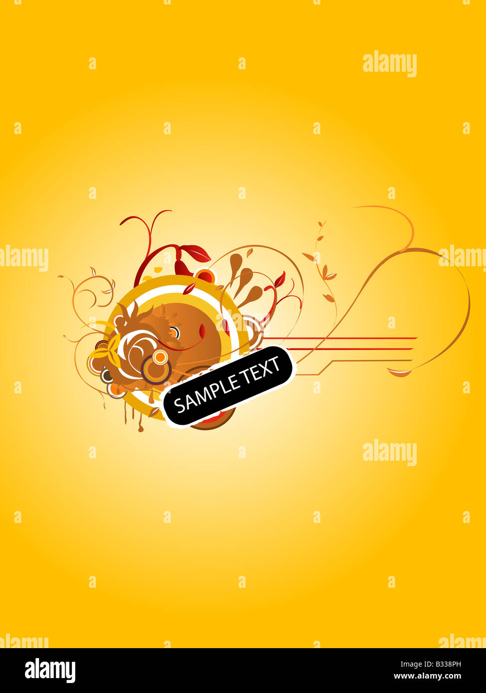 sample text with swirls Stock Photo - Alamy