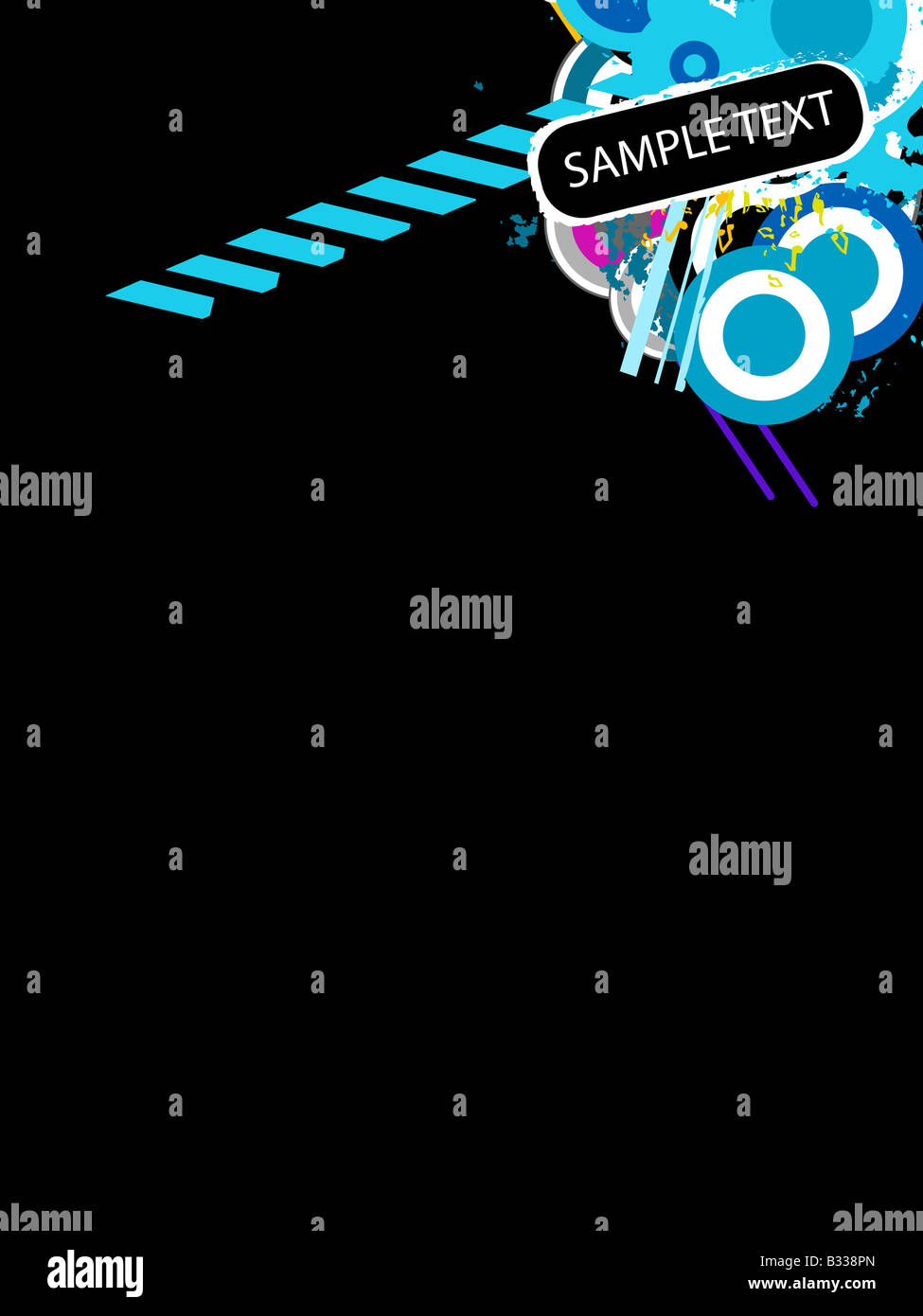 circles and sample text Stock Photo - Alamy