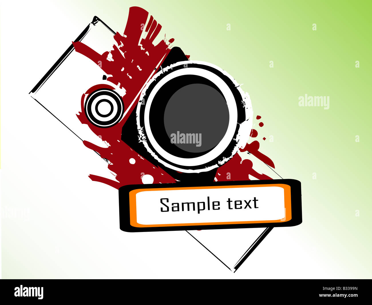 circles with sample text Stock Photo - Alamy