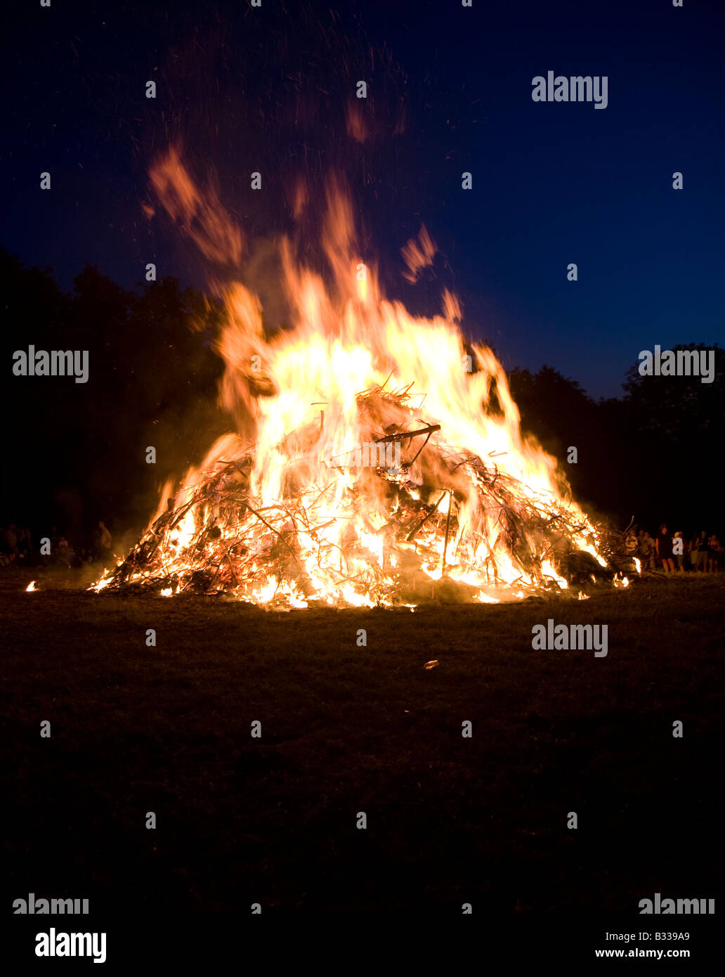 fire at midsummer festival Stock Photo - Alamy
