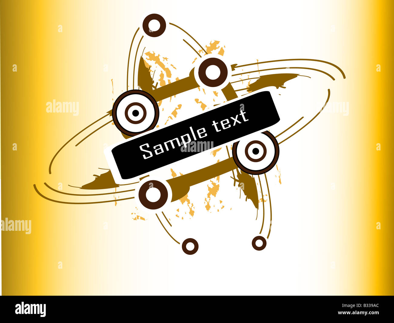 sample text on grungy background Stock Photo - Alamy