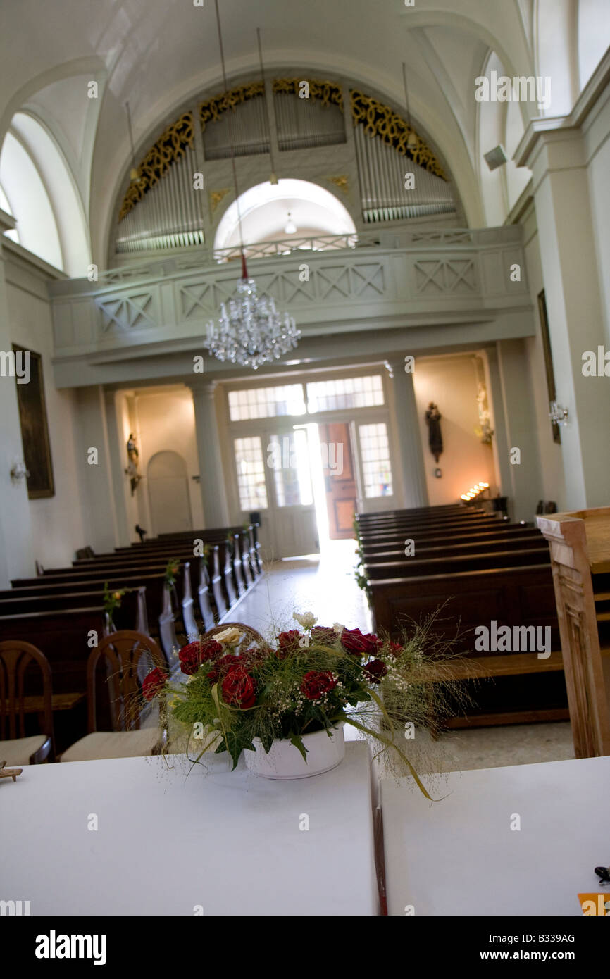 interior view church Stock Photo - Alamy