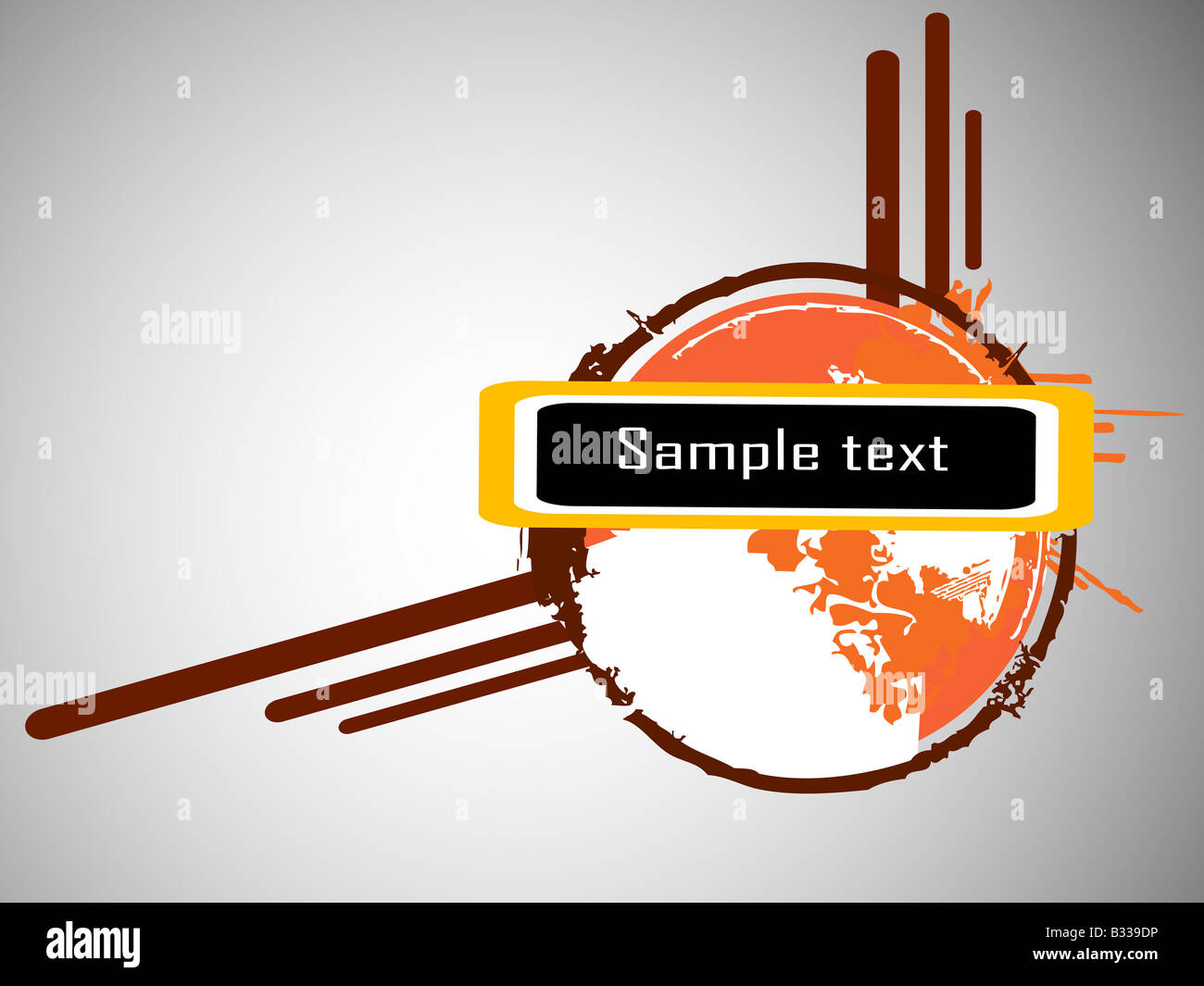 circles with sample text Stock Photo - Alamy