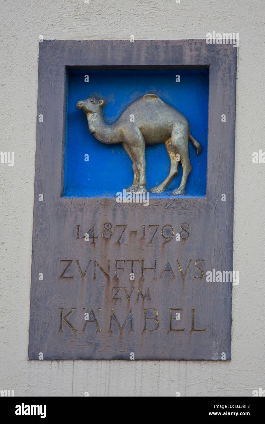camel guild house / Zunfthaus zum Kamel Stock Photo - Alamy