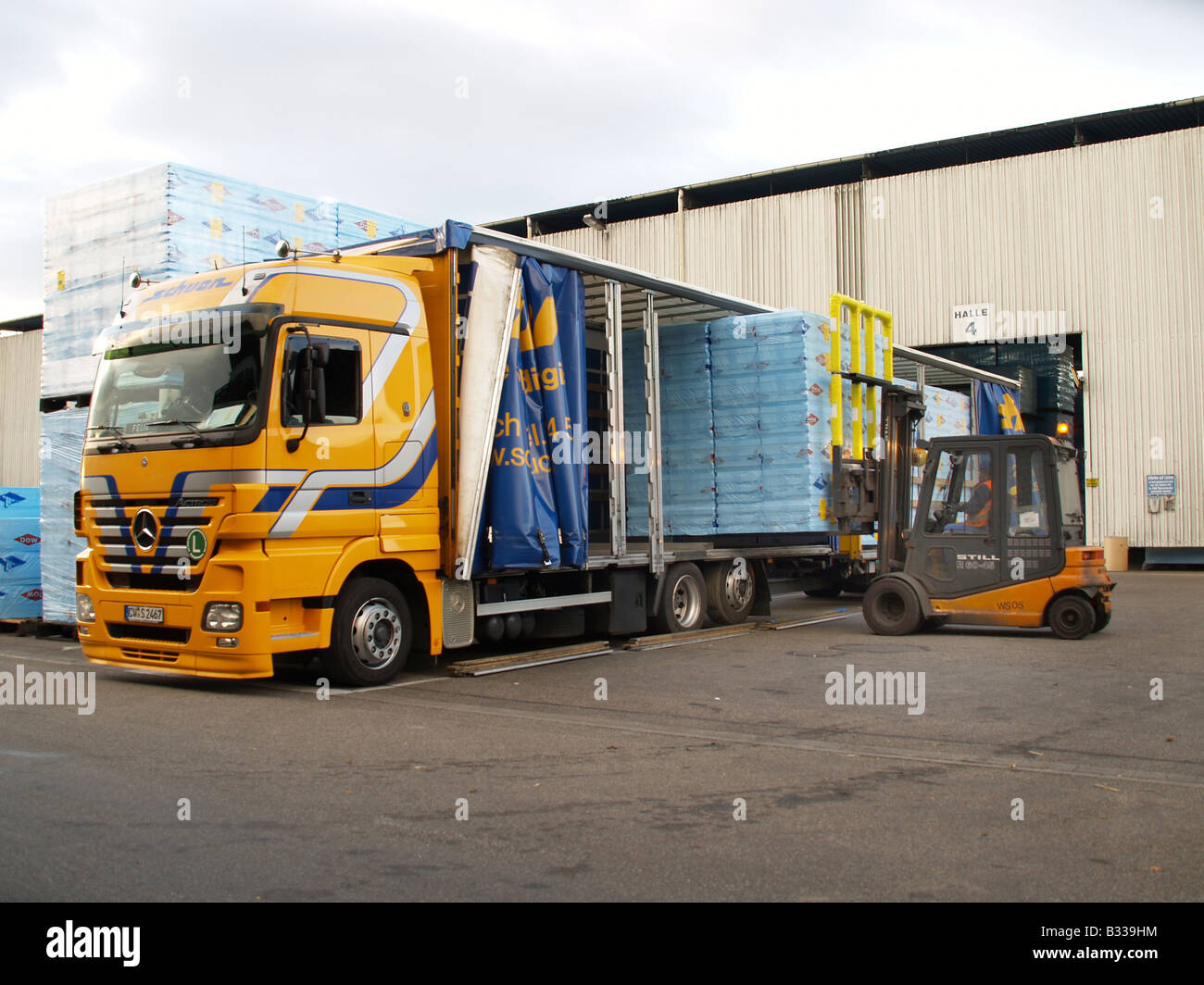 Logistics vehicle warehouse conveyance freight hi-res stock photography ...