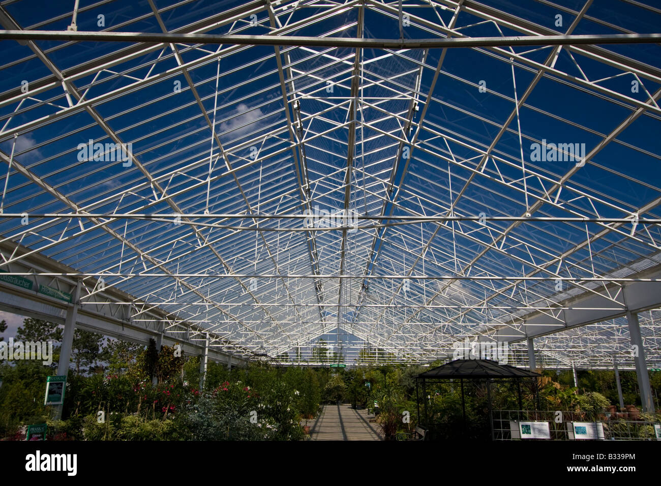 green house in Praskac Pflanzenland Stock Photo - Alamy