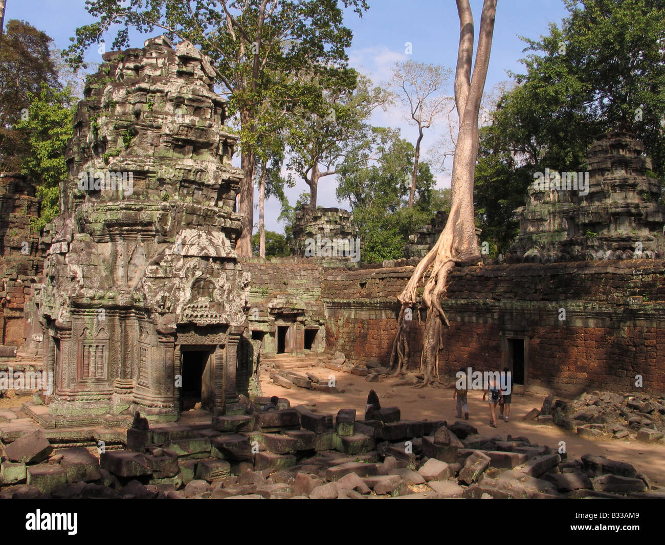 Asia, Cambodia, Khmer-temples , Ta Prohm, monastery temple, main ...