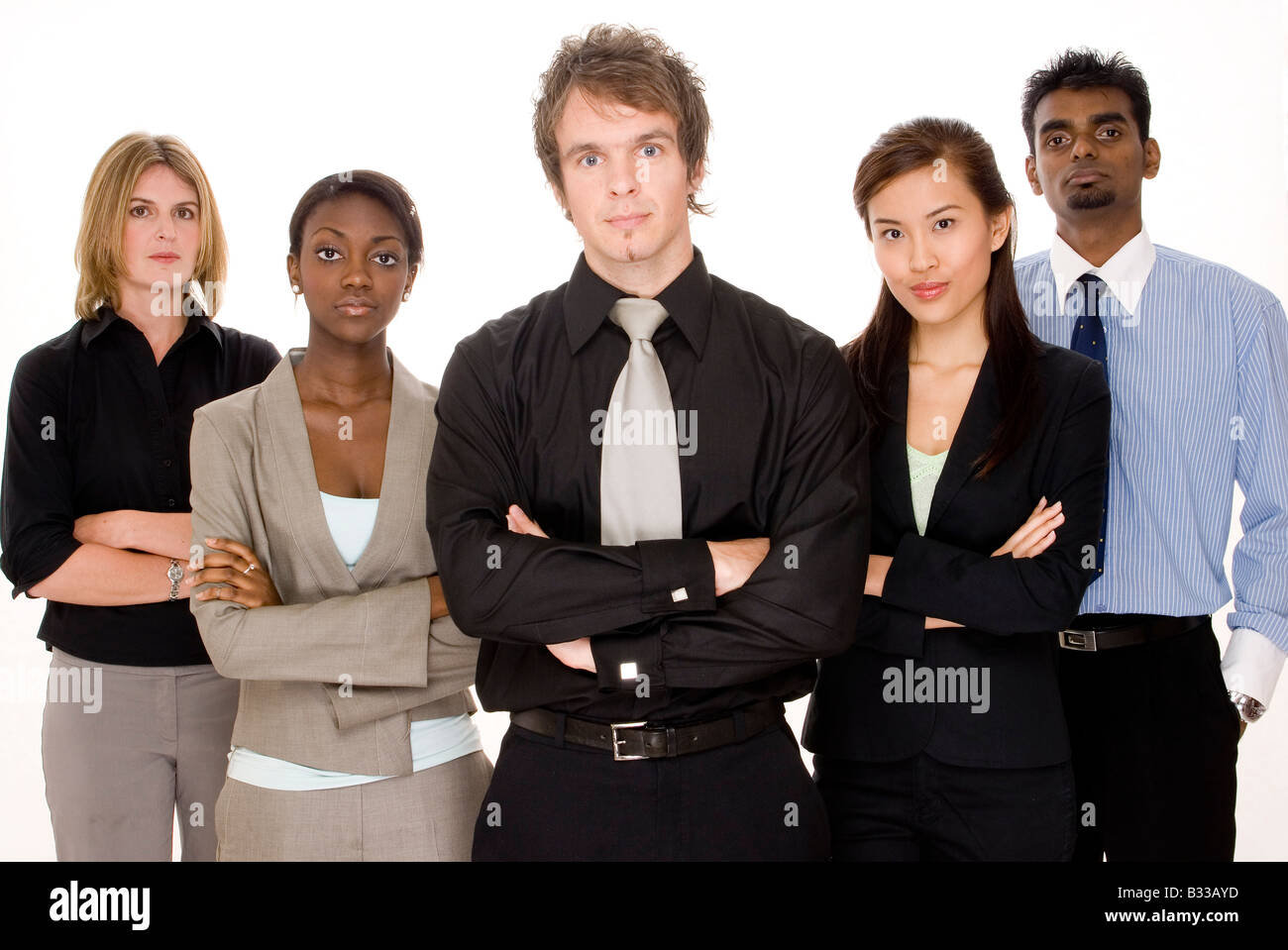A serious business team Stock Photo - Alamy