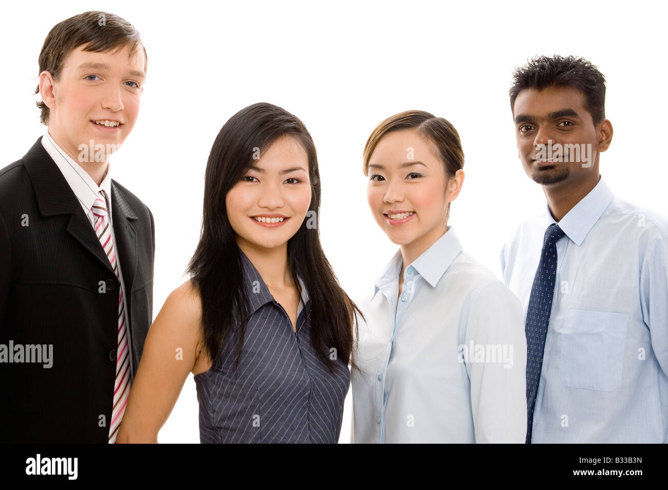 A happy and confident team of young attractive individuals Stock Photo ...