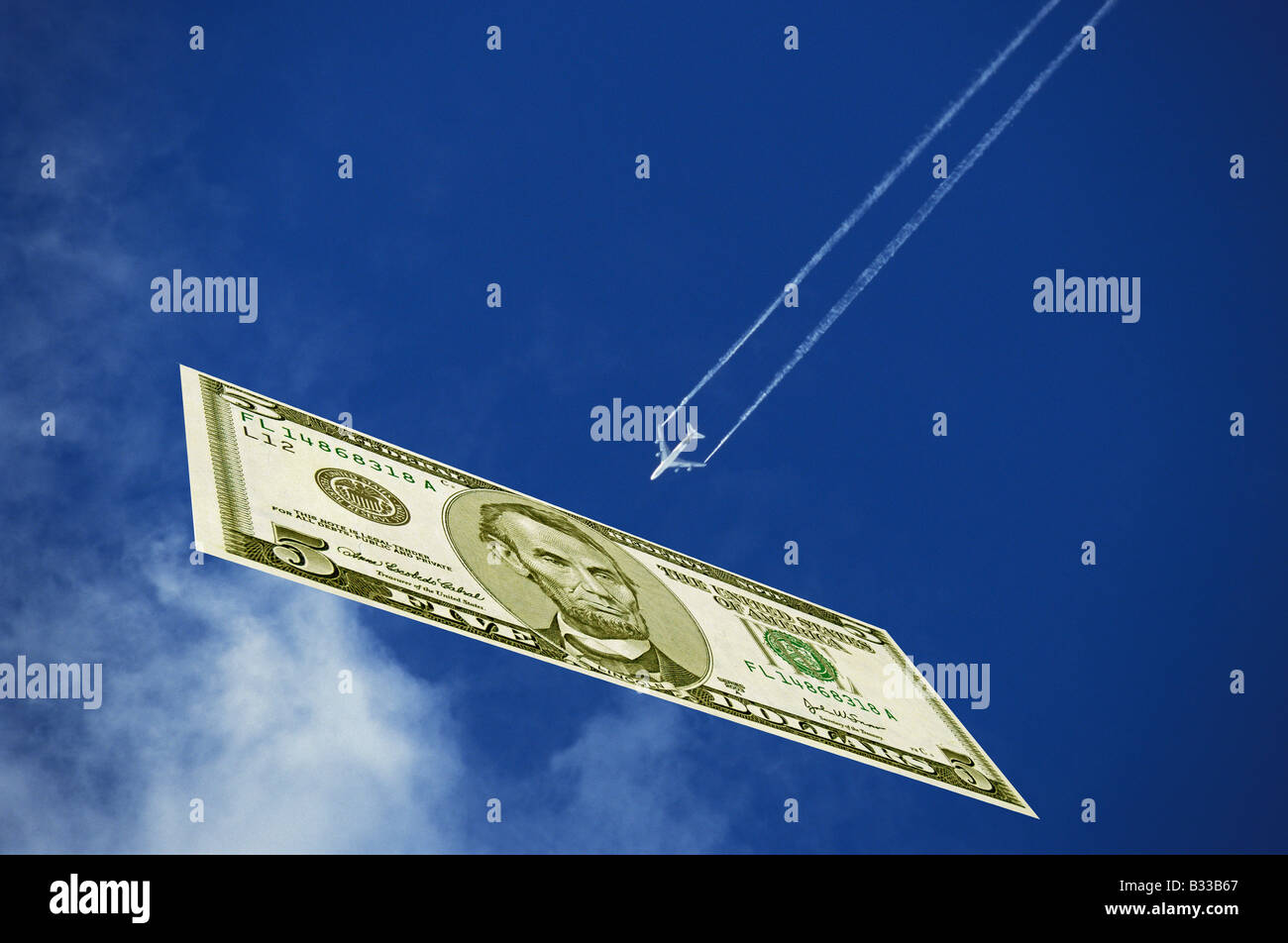 Flight tickets and dollars hi-res stock photography and images - Alamy
