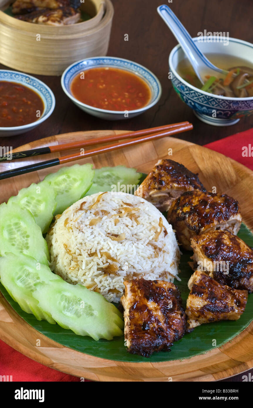 Chicken rice Malaysia Food Stock Photo - Alamy