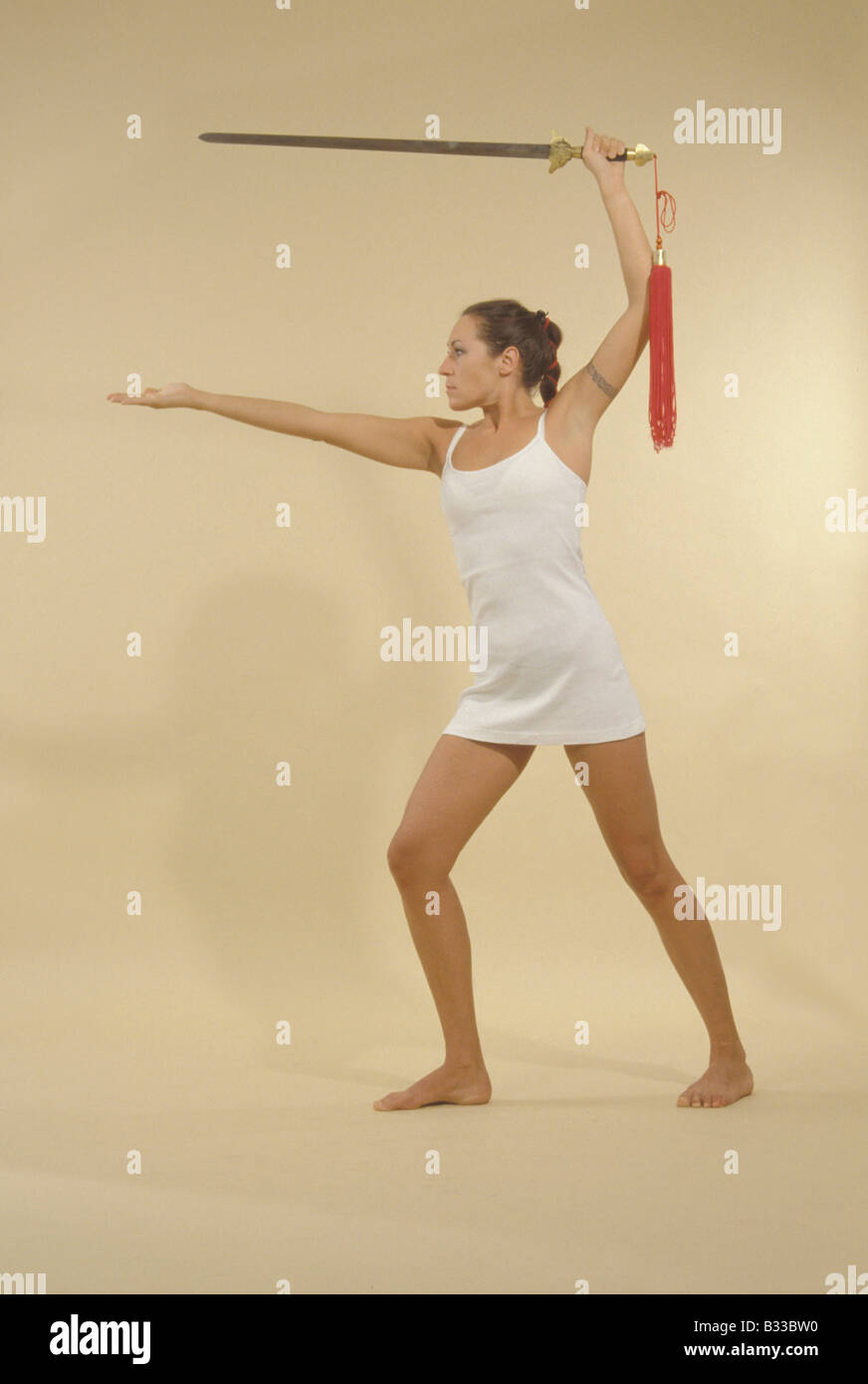 Woman sword fight hi-res stock photography and images - Alamy