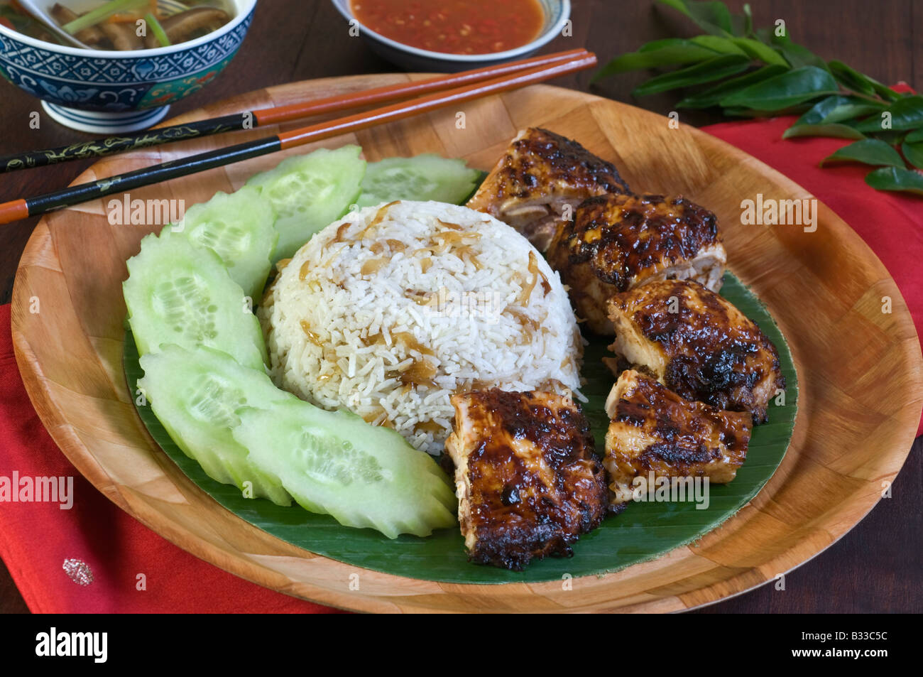 Chicken rice Malaysia Food Stock Photo - Alamy