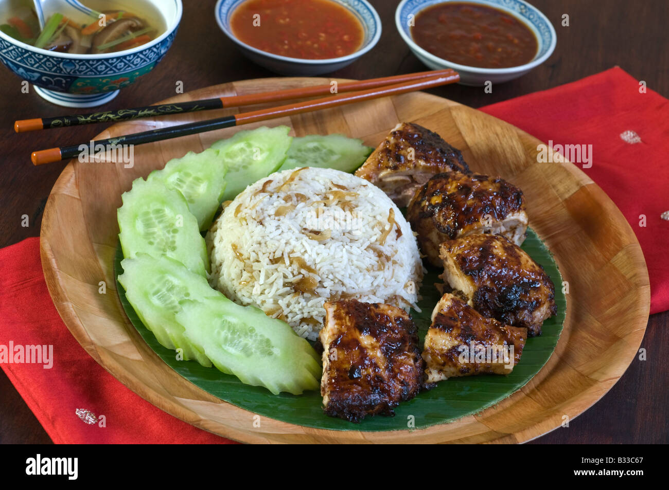 Chicken rice Malaysia Food Stock Photo - Alamy