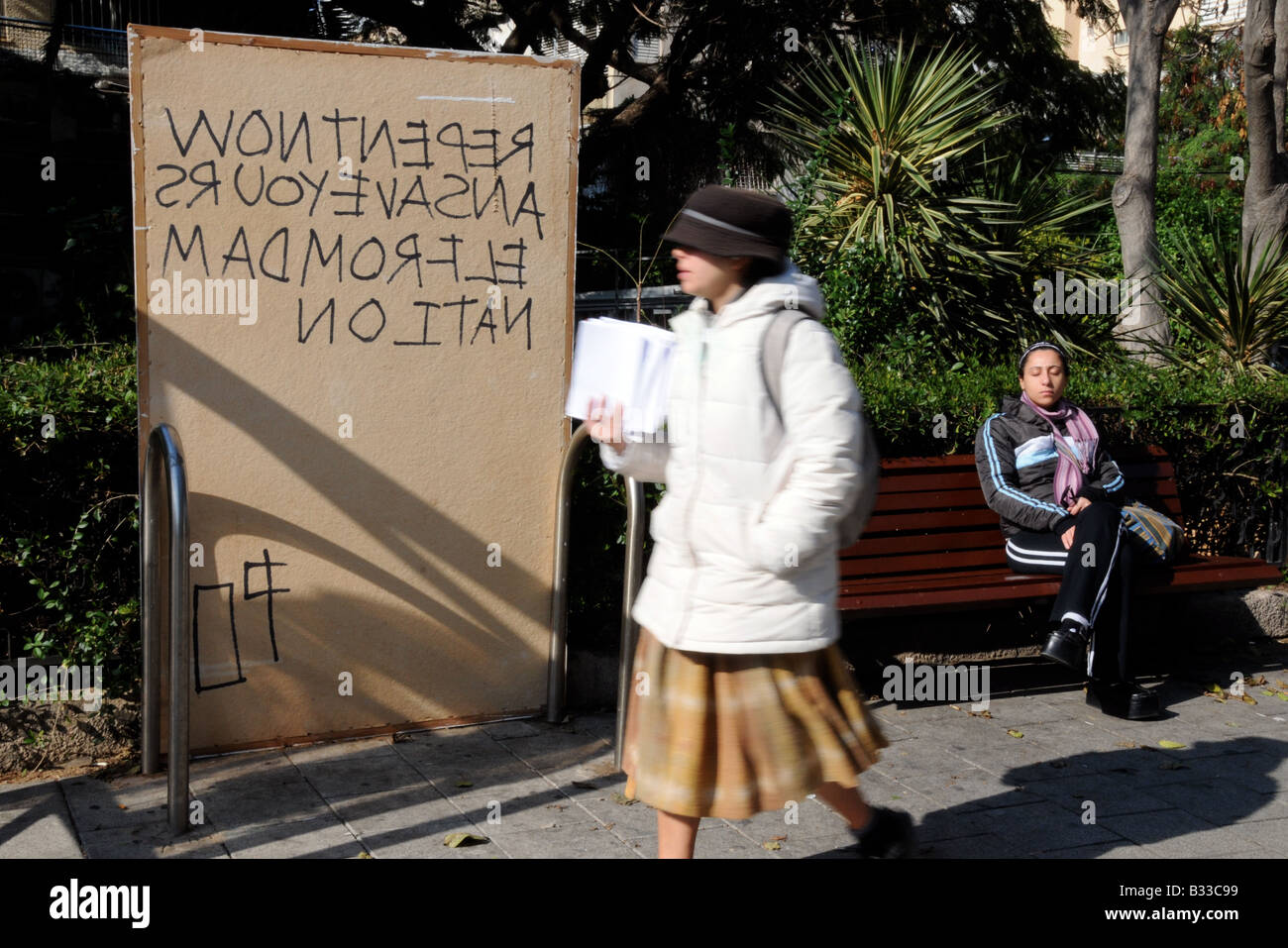 Repent graffiti hi-res stock photography and images - Alamy