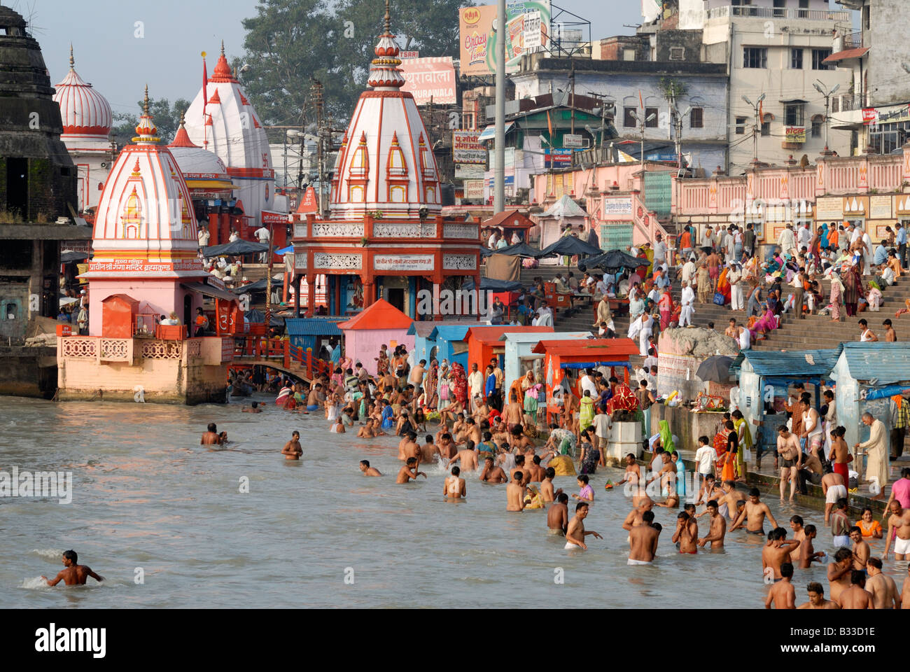 the ghat of Har-ki-pauri in haridwar, india Stock Photo - Alamy