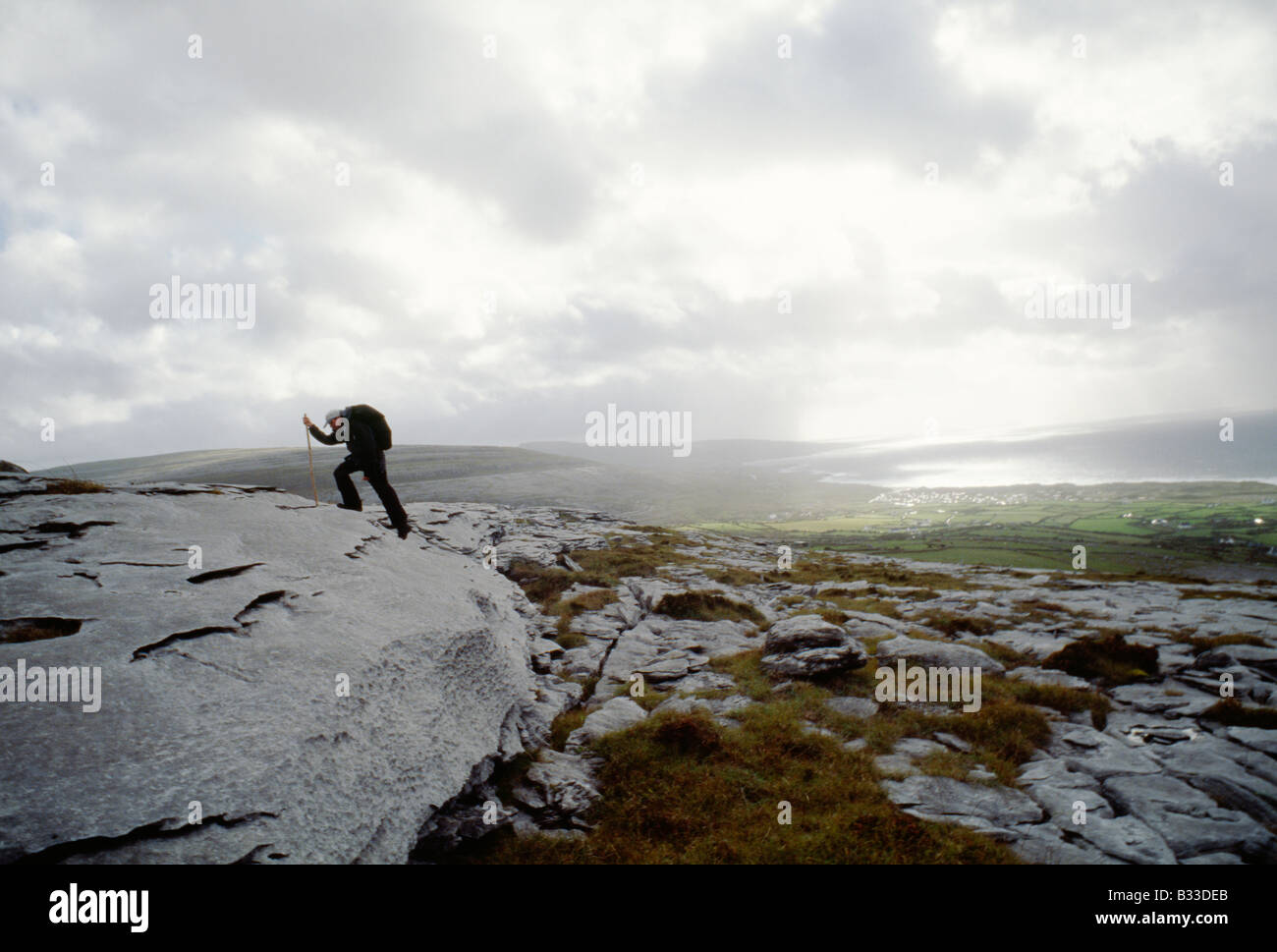 Burren ireland silhouette hi-res stock photography and images - Alamy