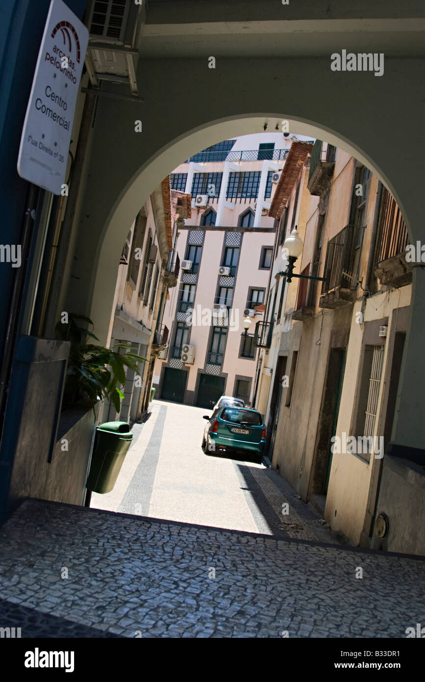 Madeira Street Scene Stock Photo - Alamy