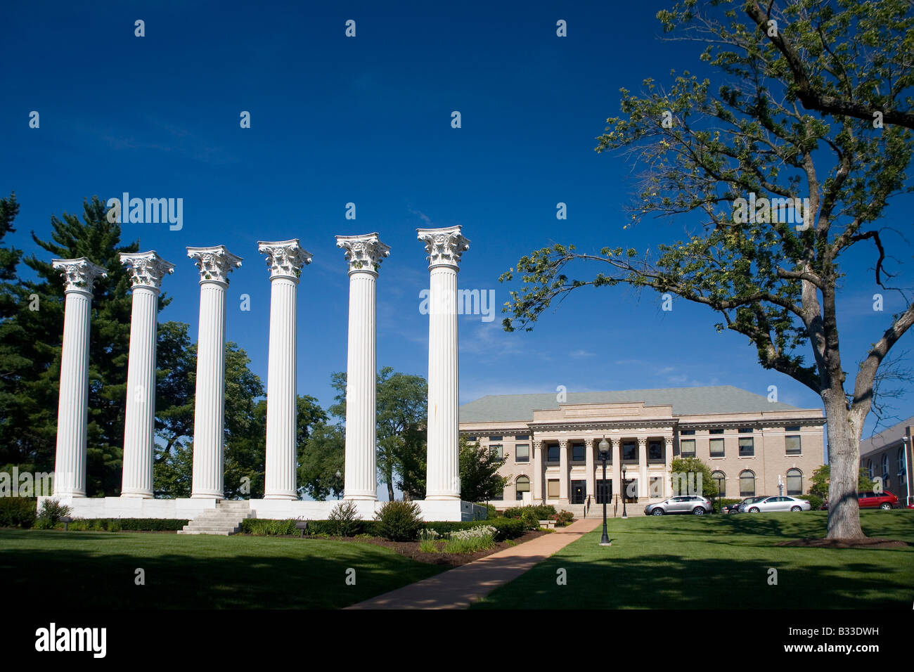Westminster College Columns and Westminster Hall Stock Photo - Alamy