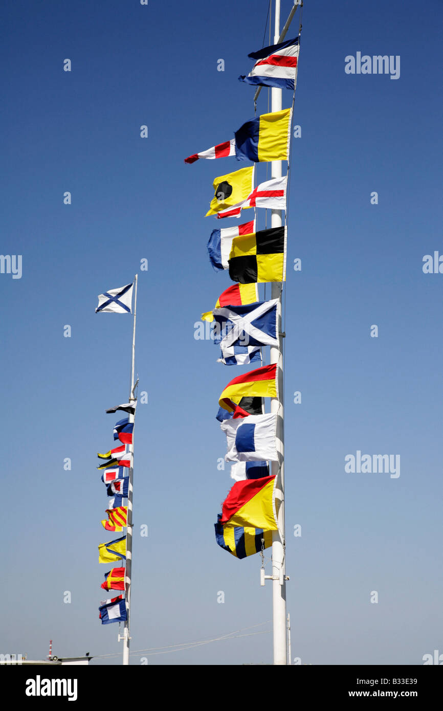 The Communication With Signal Flags High Resolution Stock Photography and Images - Alamy