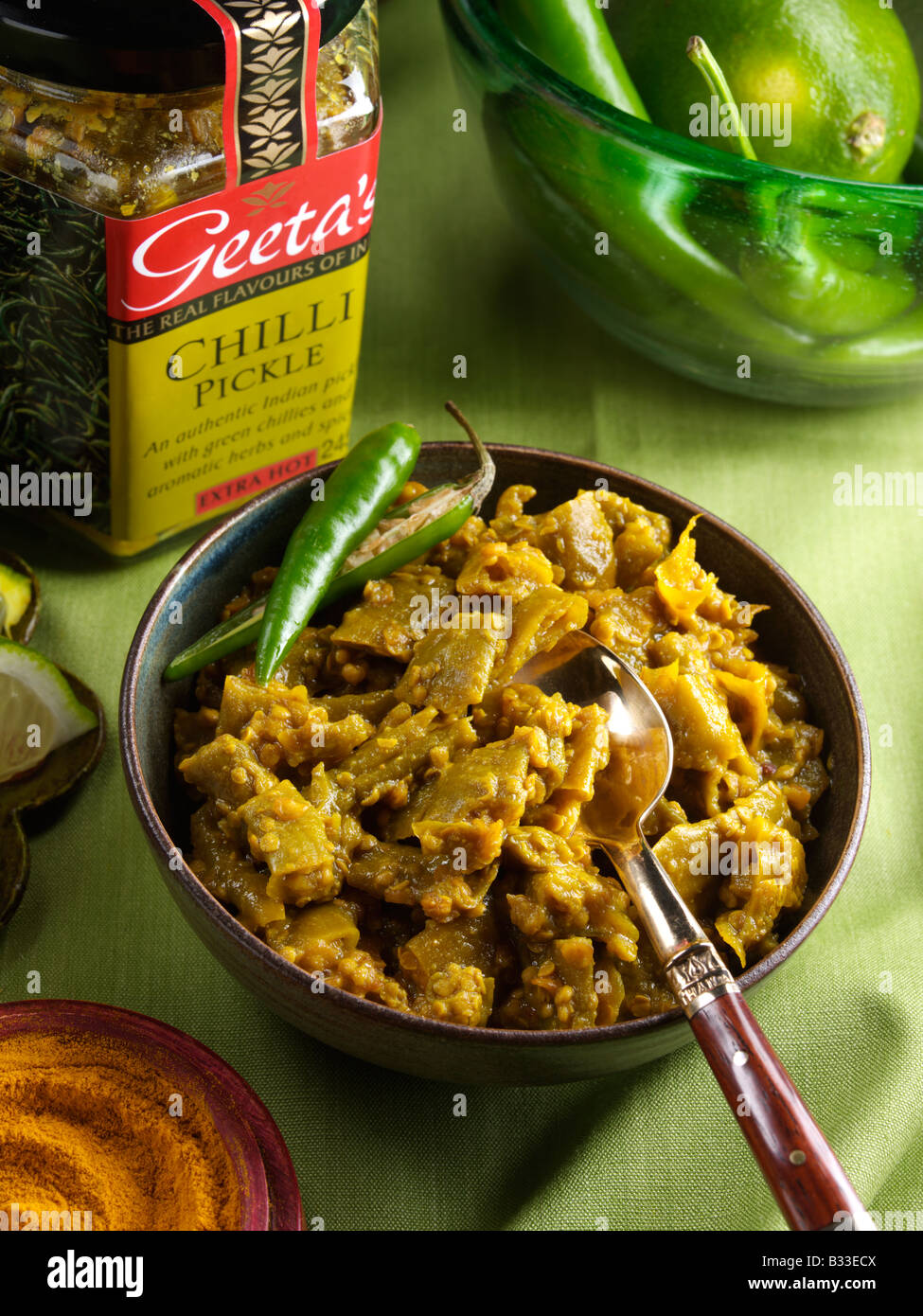 Chili pickle Asian accompaniment editorial food Stock Photo - Alamy