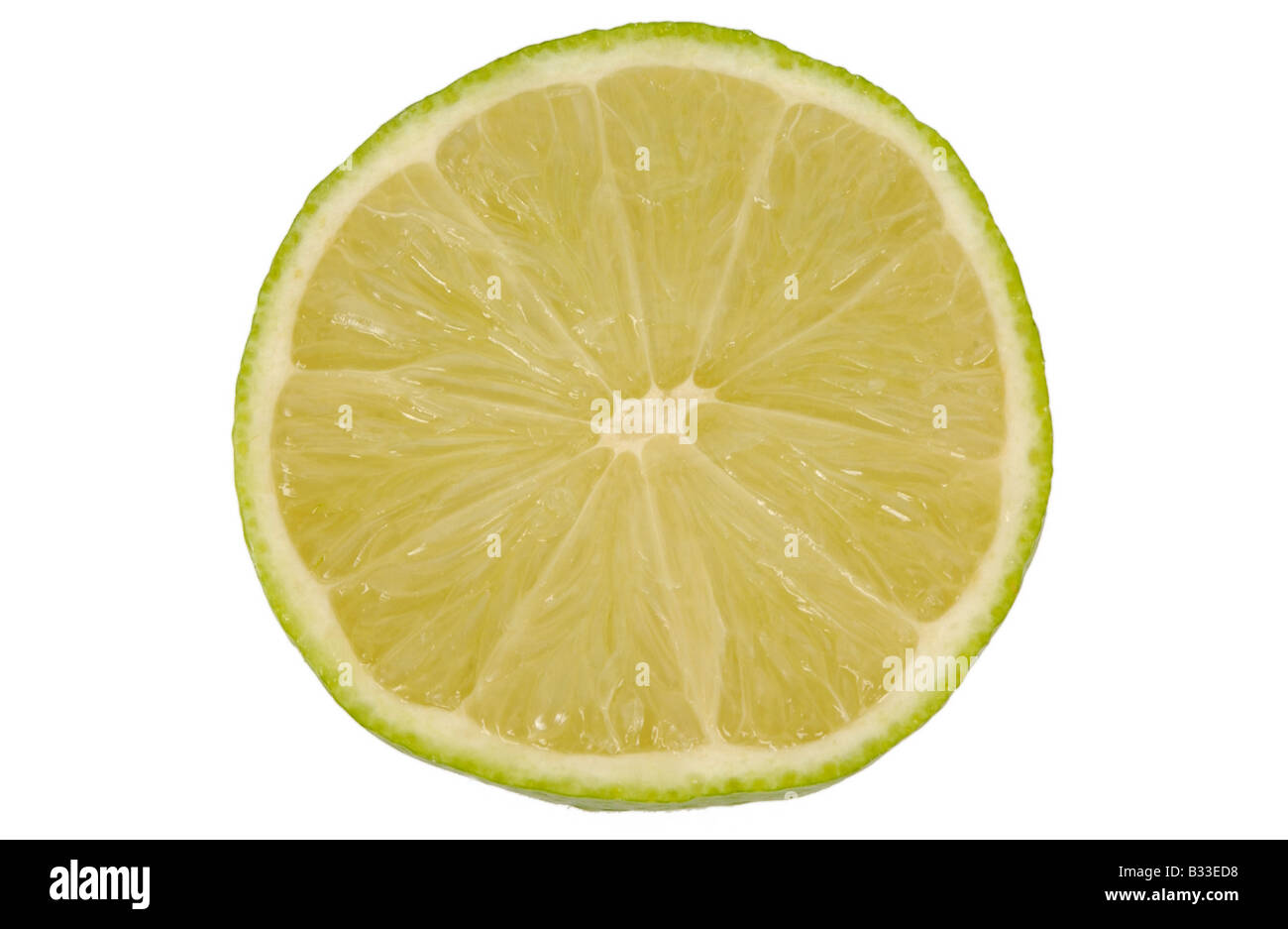 cut out of a lime Stock Photo - Alamy