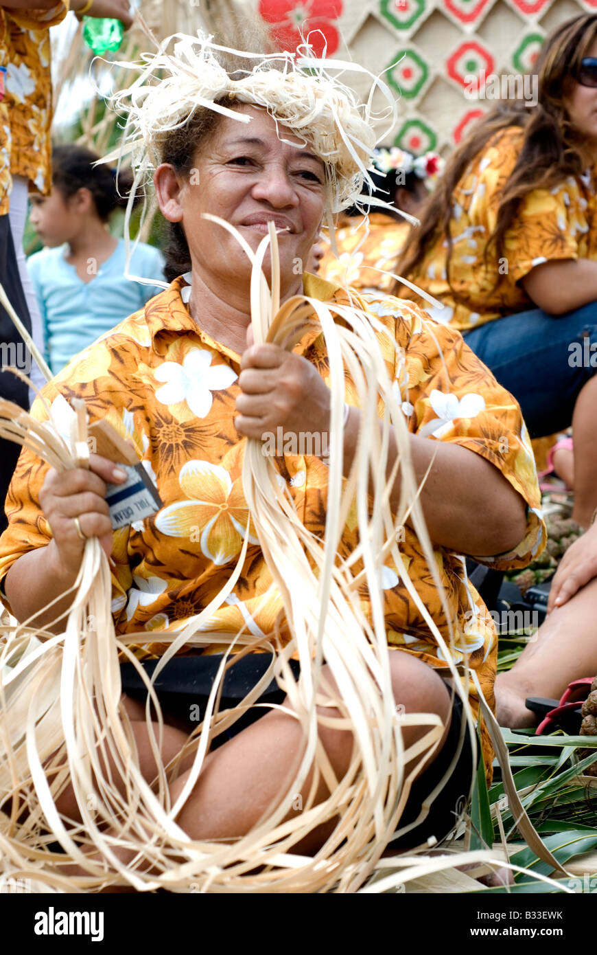 Cook Islands Rarotonga Avarua Constitution Day Festival parade Stock ...